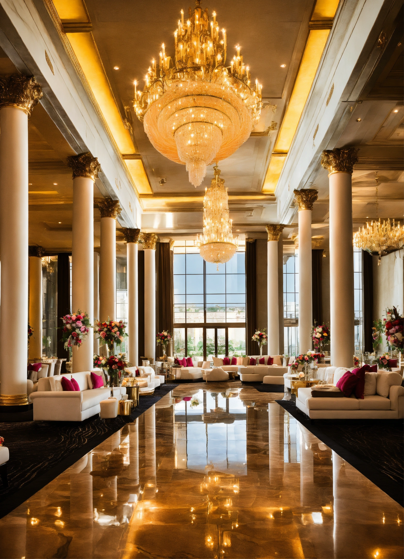 Lexica - Large upscale ballroom for wedding reception, multiple seating ...