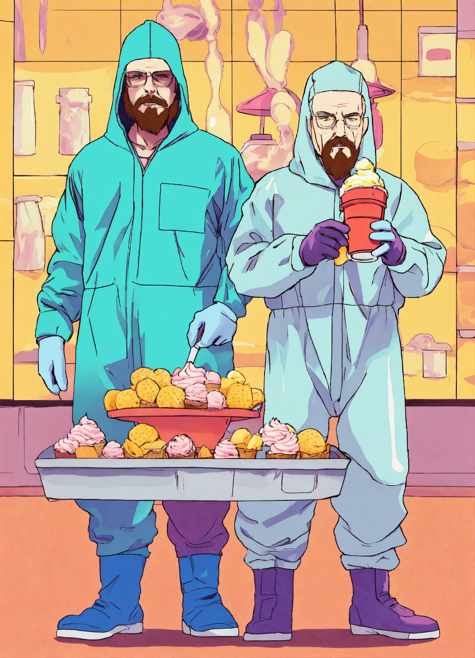 Lexica - Jesse pinkman with a beard and walter white from breaking bad ...