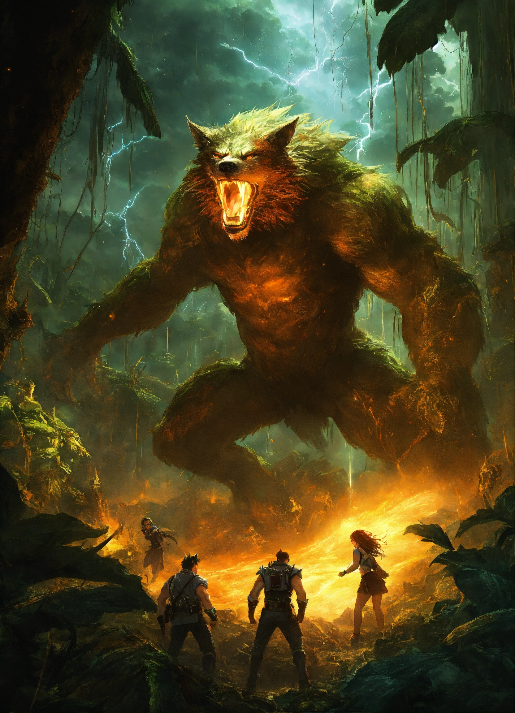 Lexica - The battle was fierce and relentless, Werewolf and a Siren ...