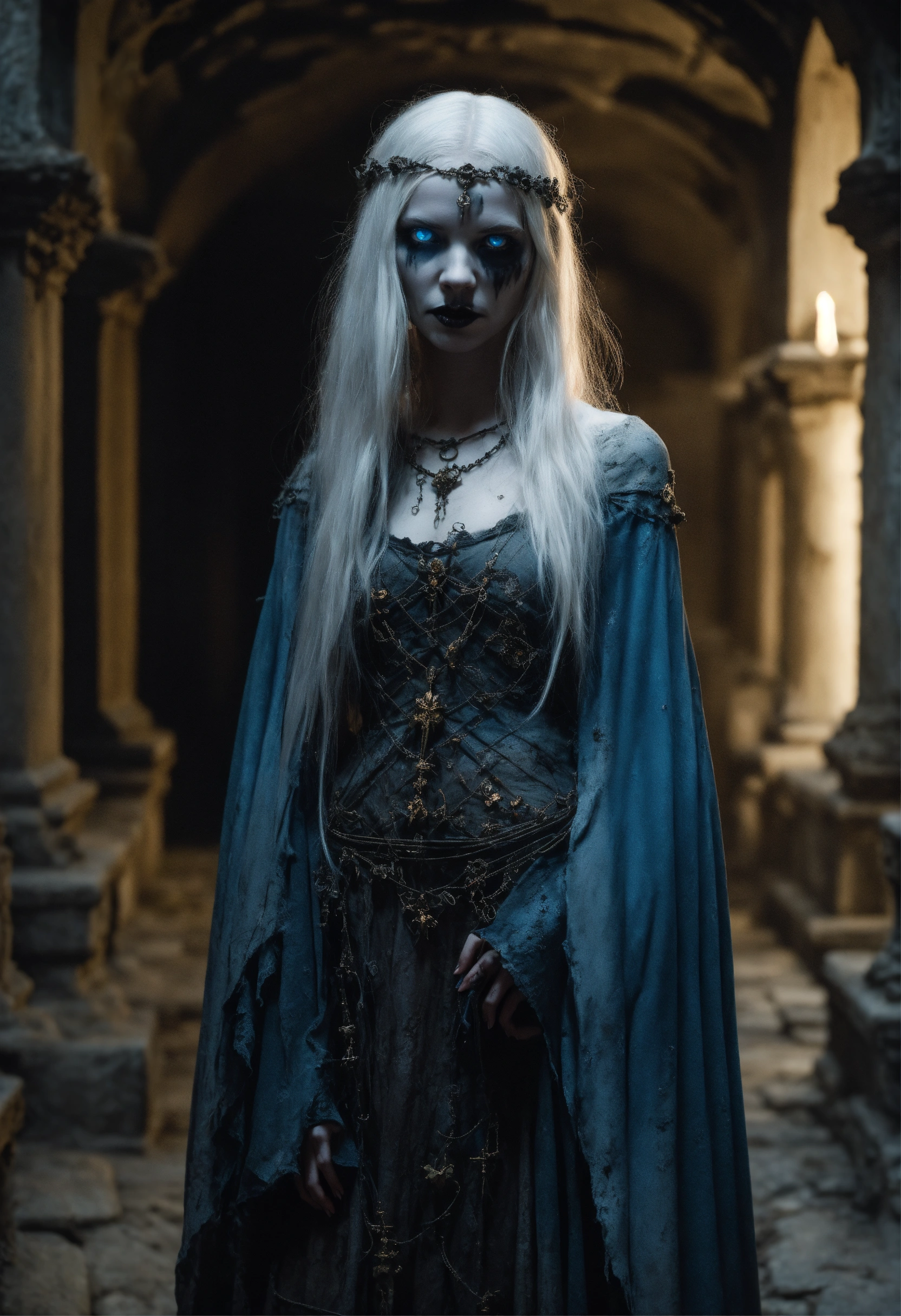 Lexica - Body portrait, twelve year old childish female goth ...