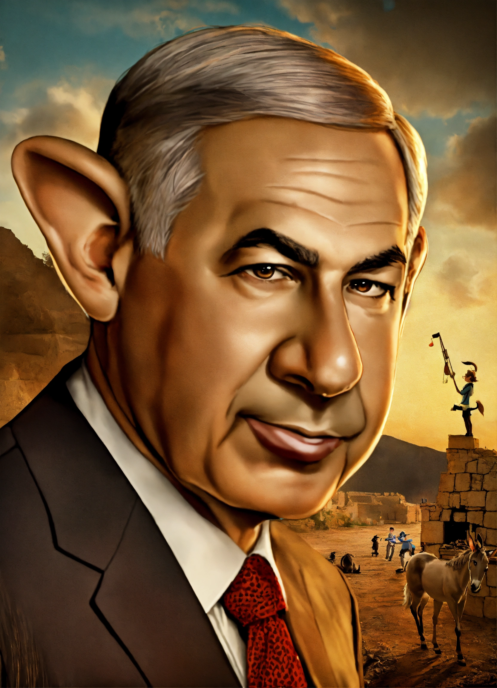 Lexica - Binyamin Netanyahu, has a long Pinocchio nose, the liar, and a ...