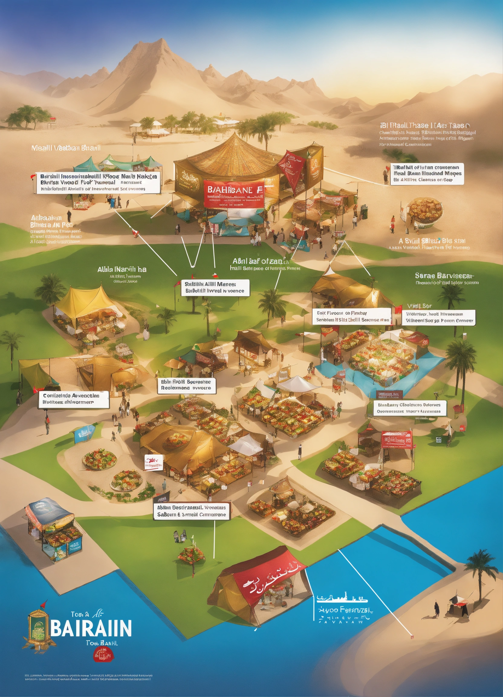 Lexica - "Visualize the 'Taste of Bahrain' food festival small Food ...