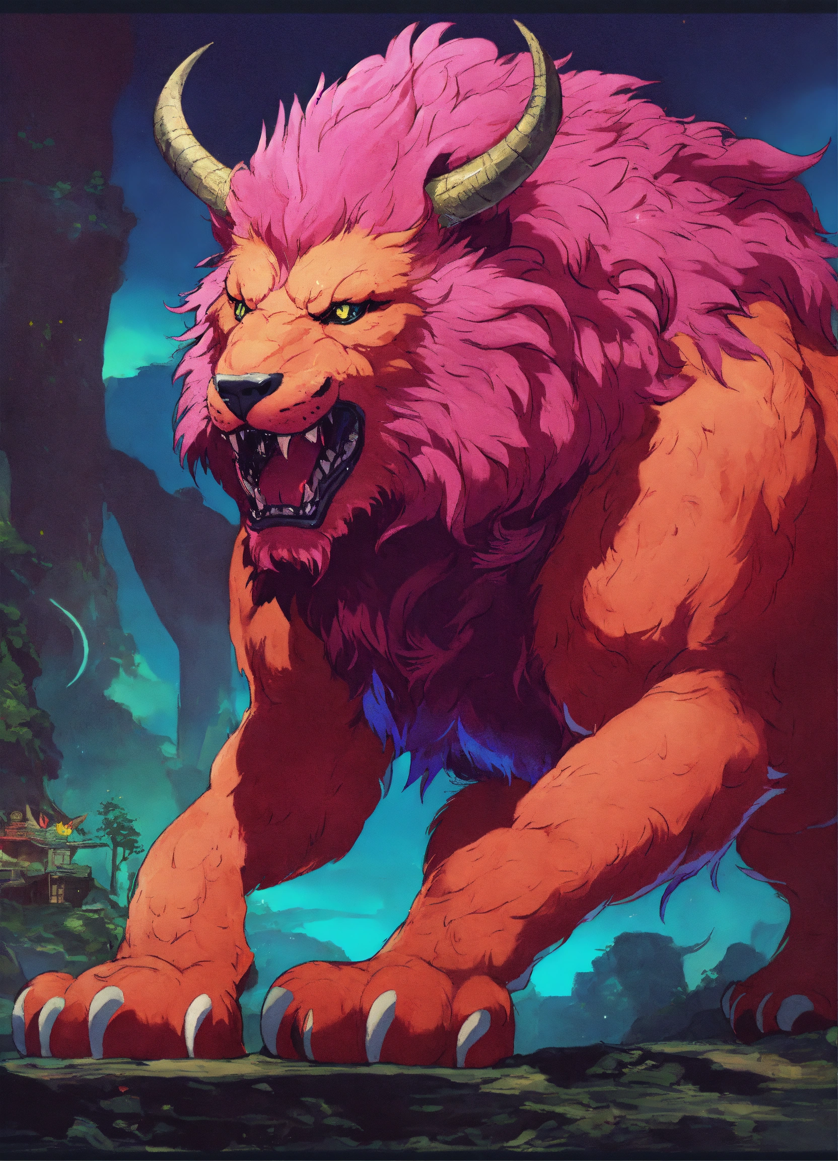 Lexica - 80s anime fantasy animals monsters