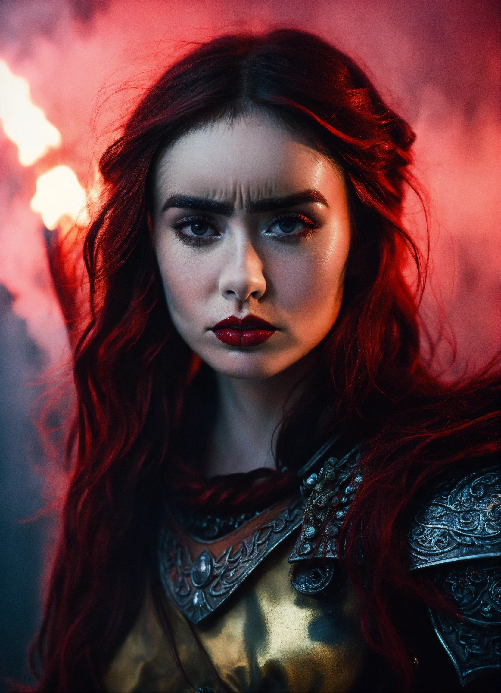 Lexica - A photo quality portrait of Lily Collins as a beautiful ...