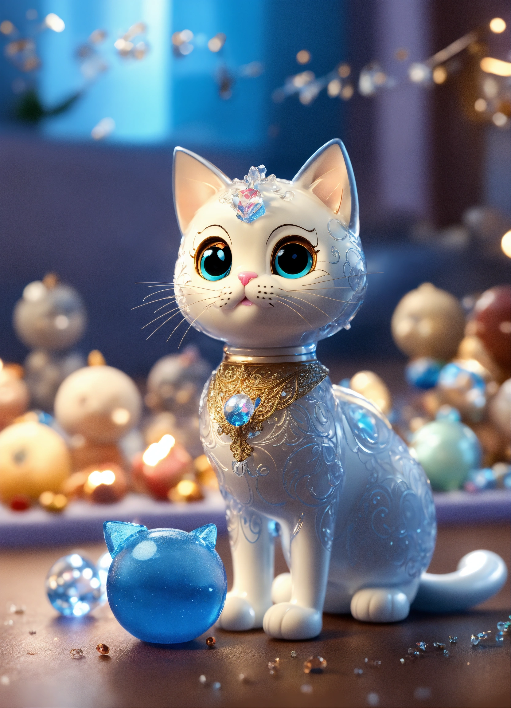 Lexica - Exclusive Toys, In front of the ice, cat, high quality, 3D ...