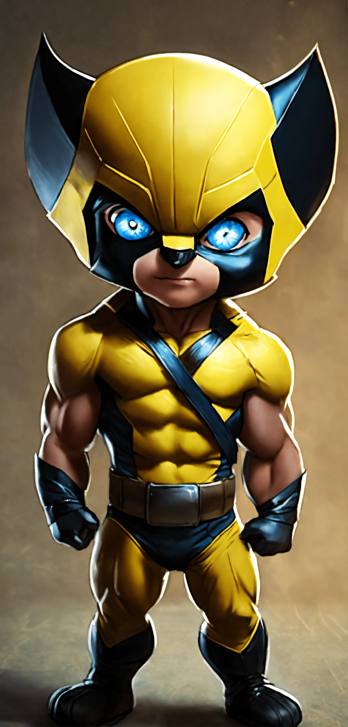 Lexica - Wolverine as a cute baby cartoon, big eyes Ultra realist