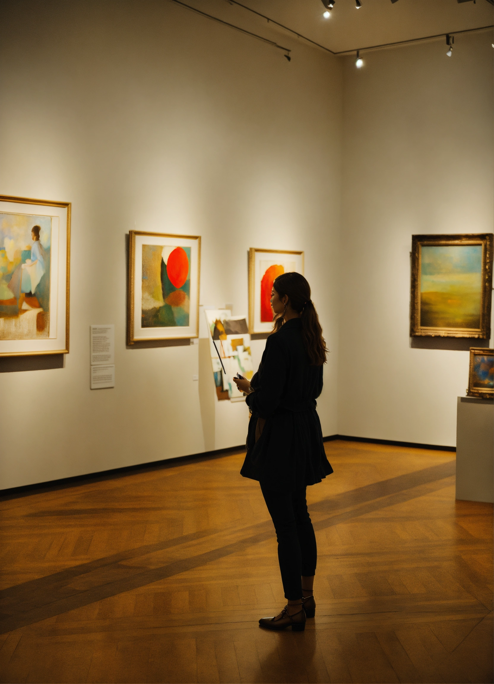 Lexica - A woman working in an art gallery