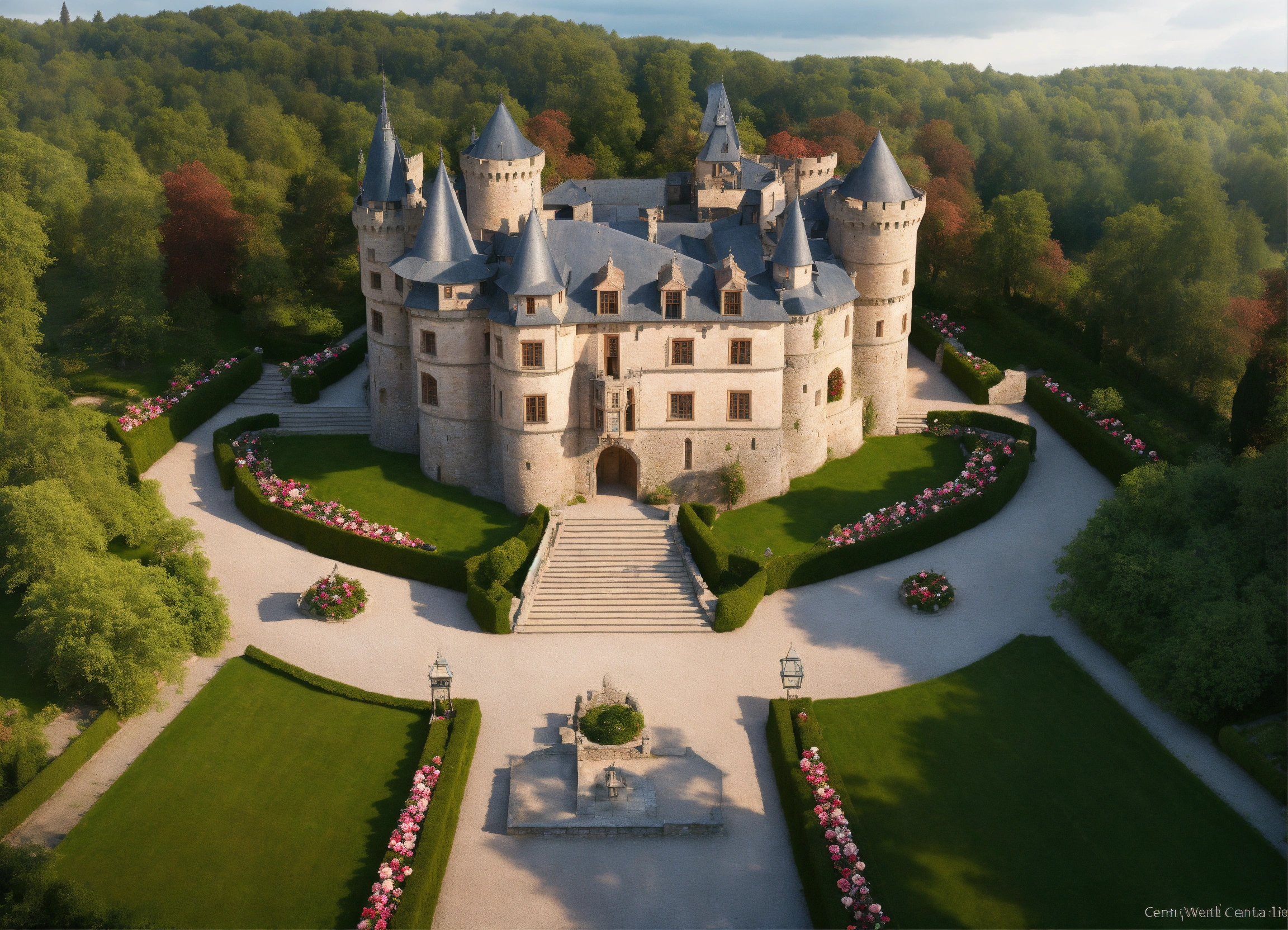 Lexica - Ultra realistic, photorealistic, bird's eye view of a small ...