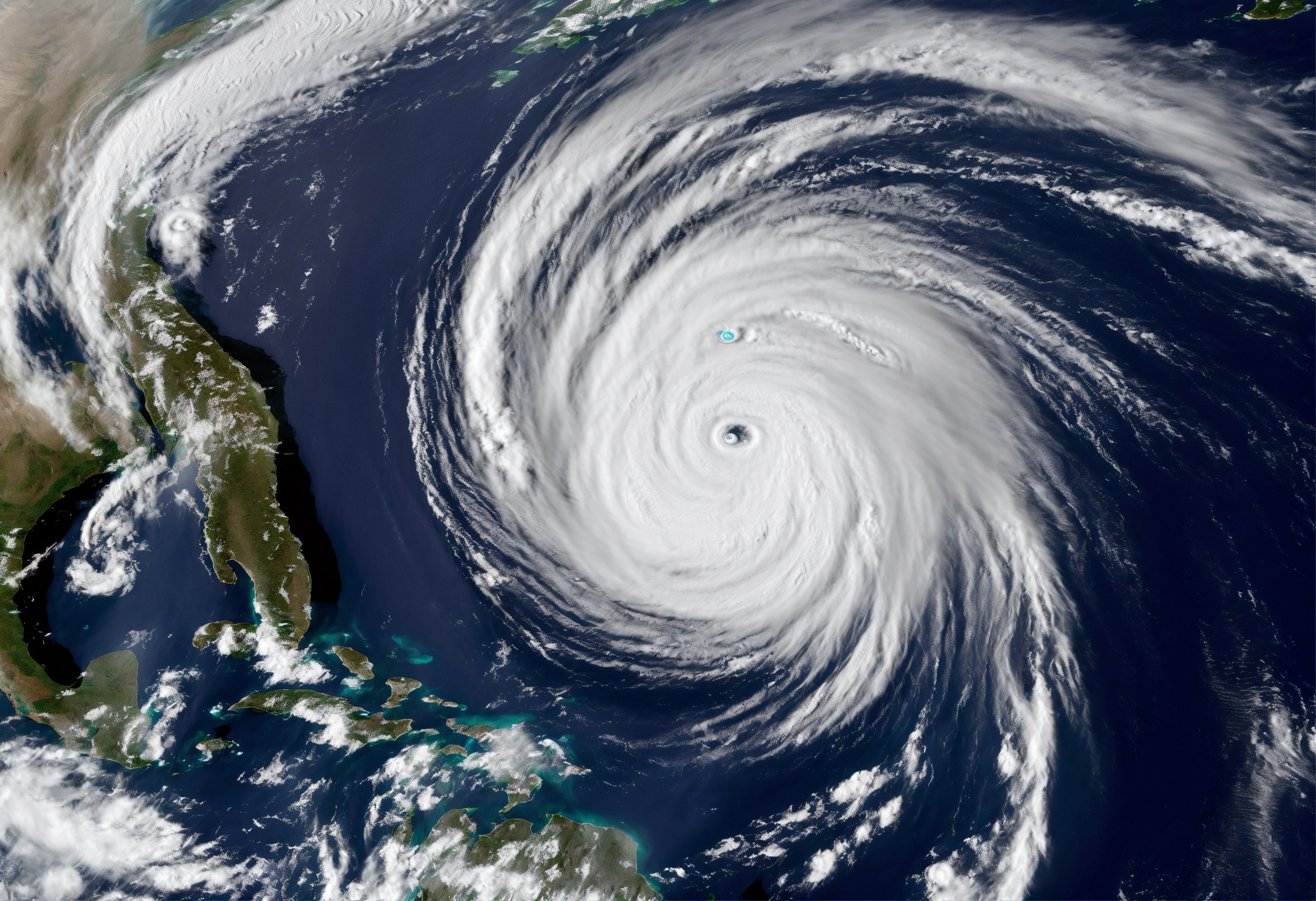 Lexica - Satellite view of a hurricane