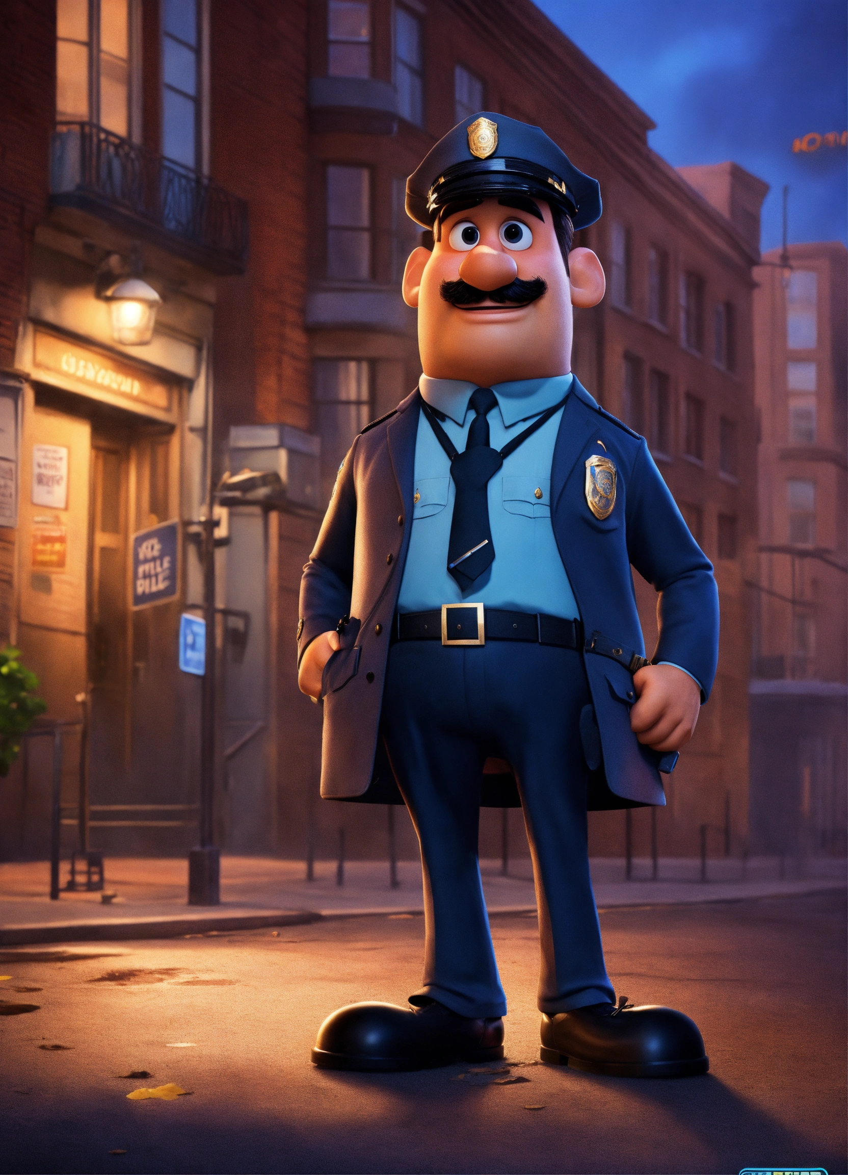 Lexica - Detective ex-cop pixar stile