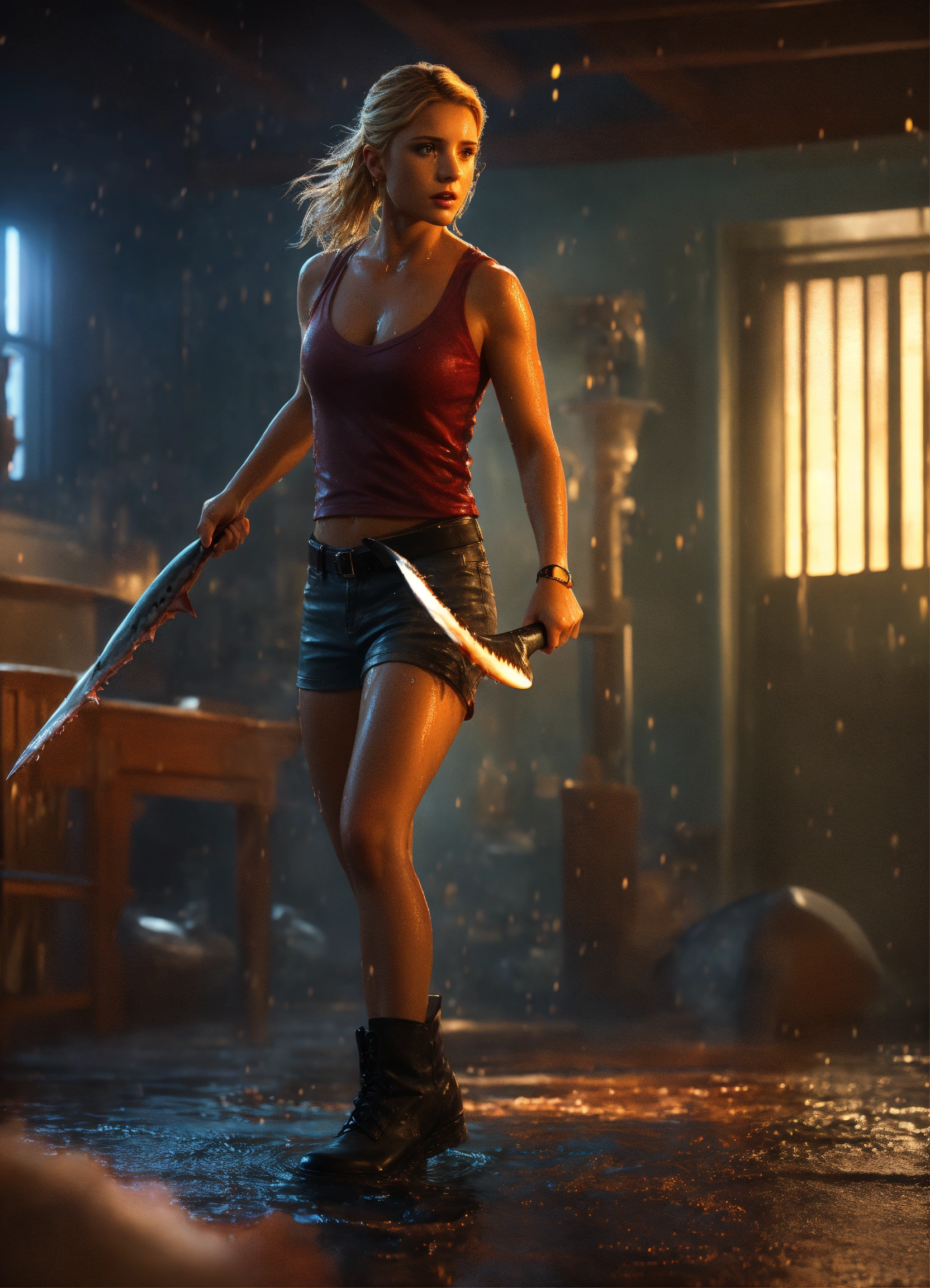 Lexica - Buffy the Vampire Slayer fighting the Jaws Shark, highly ...