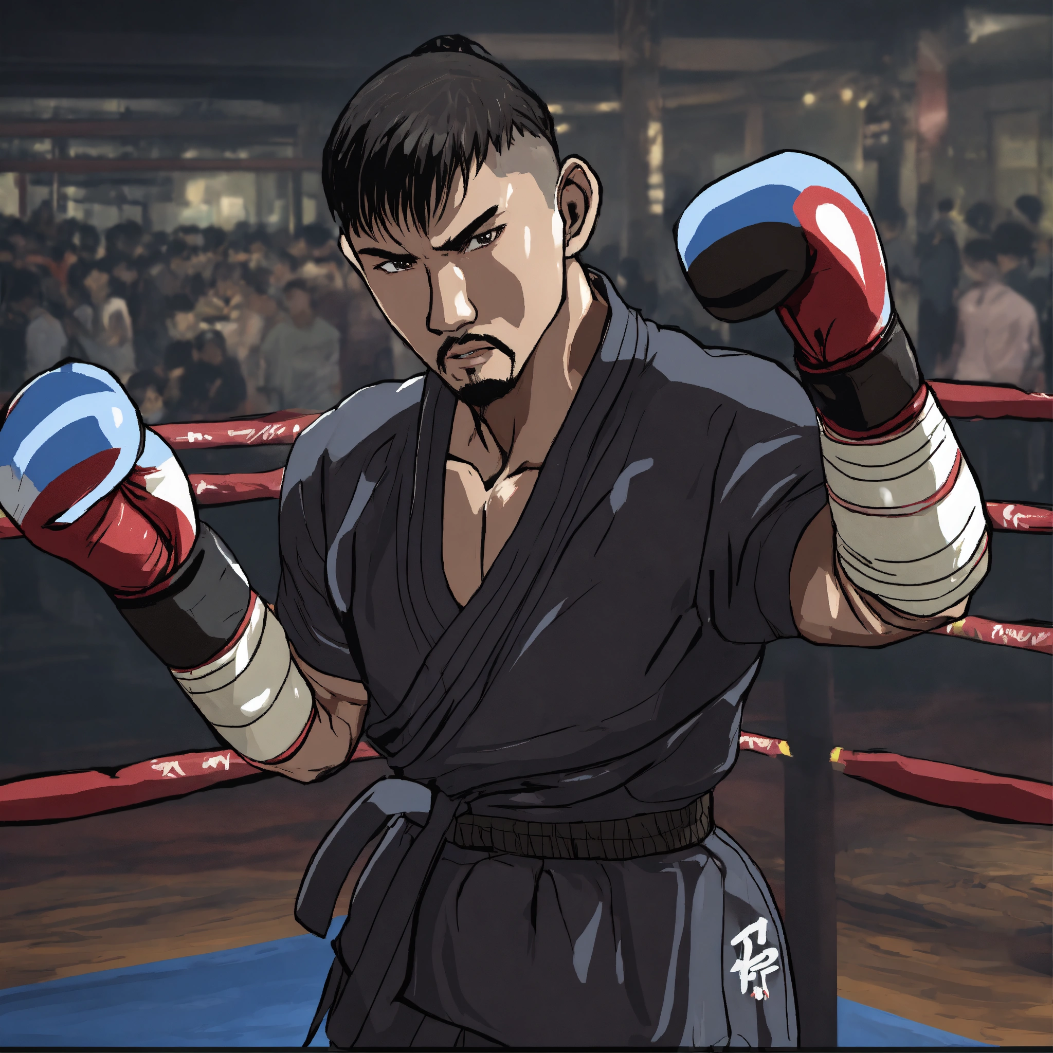 Lexica - Muay thai fighter smoth,anime,high quality
