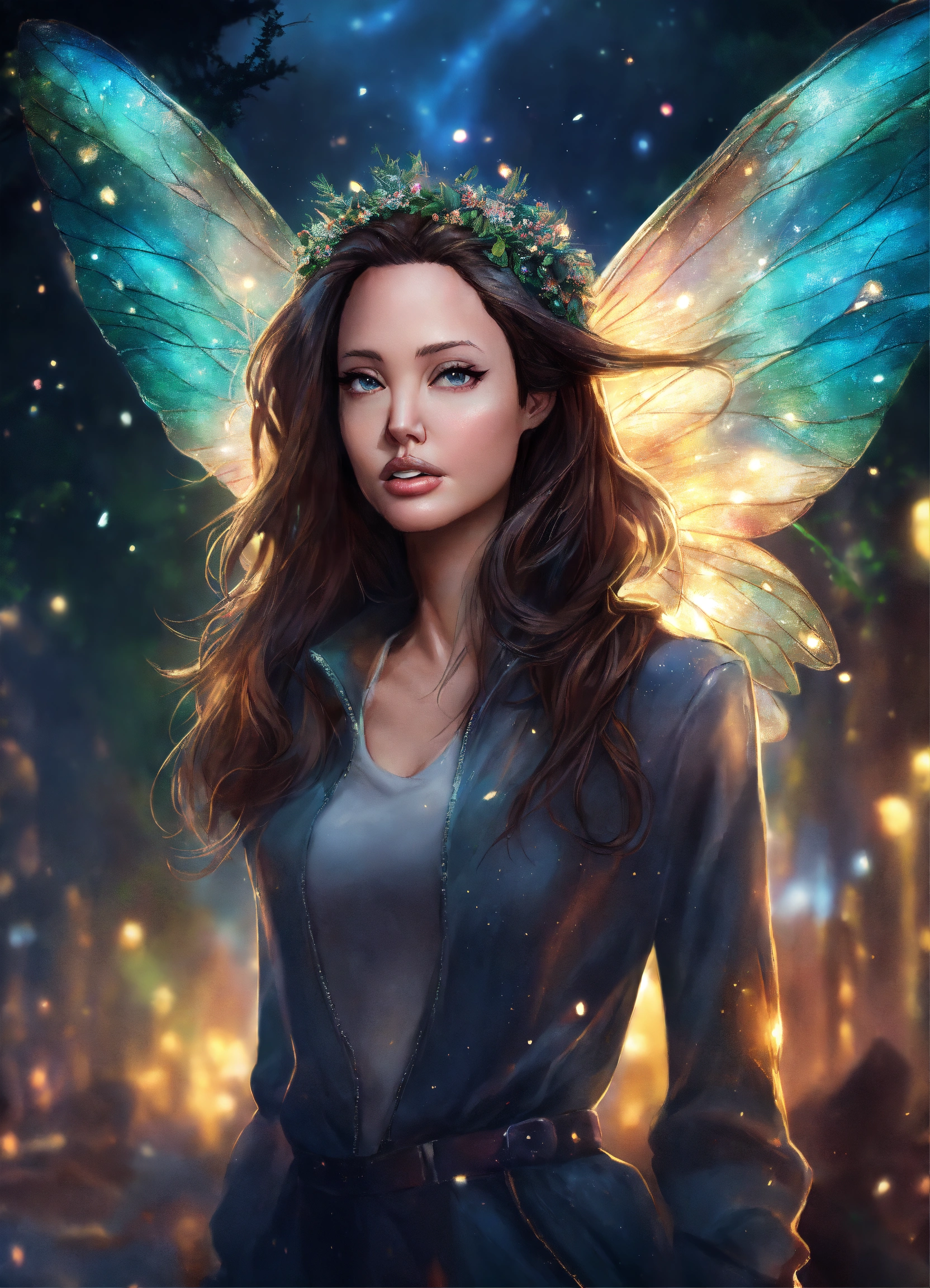 Lexica - Angelina Jolie. Realistic healthy glossy well defined wavy ...