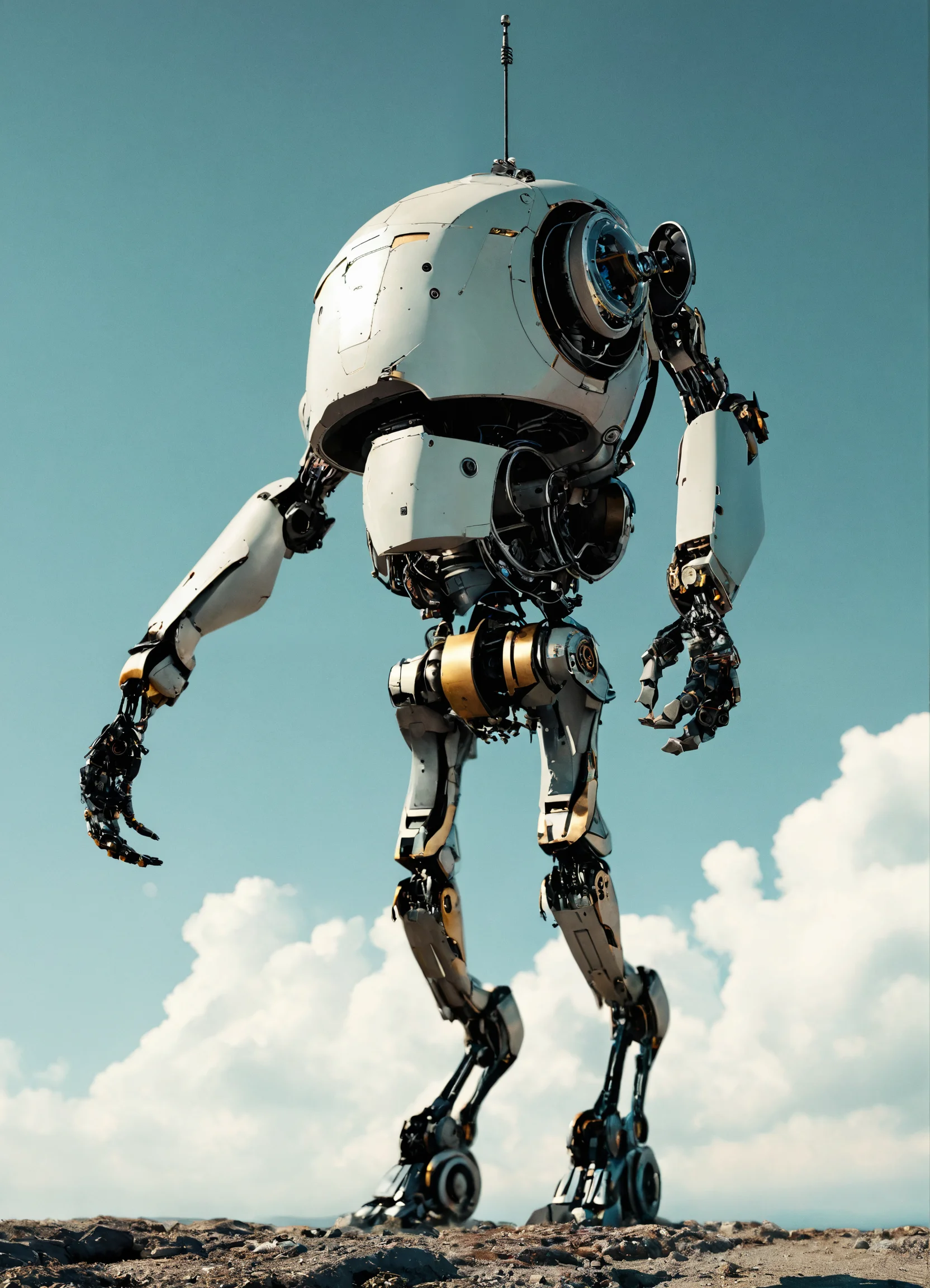 Lexica - A robot with 3 legs on sky