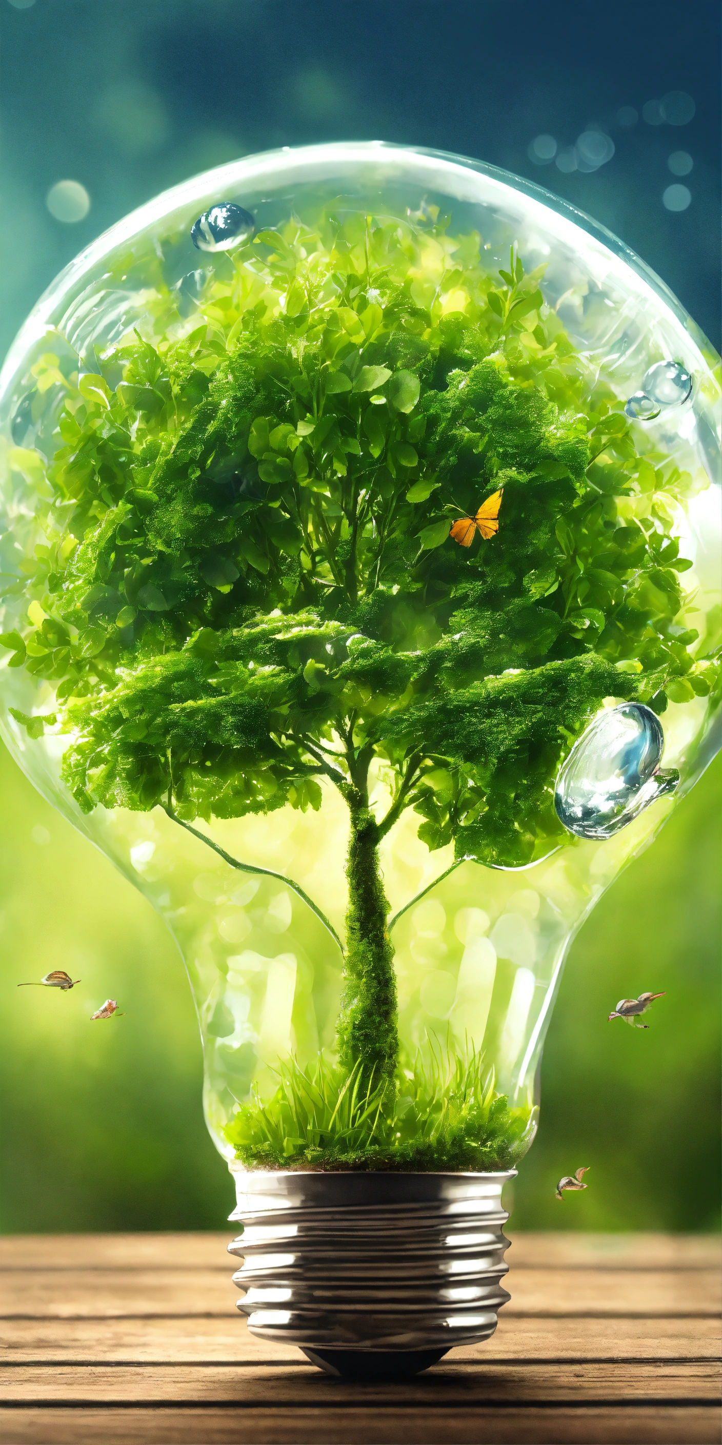 Lexica - Produce me an image of Eco-Tips carbon footprint, conserve ...