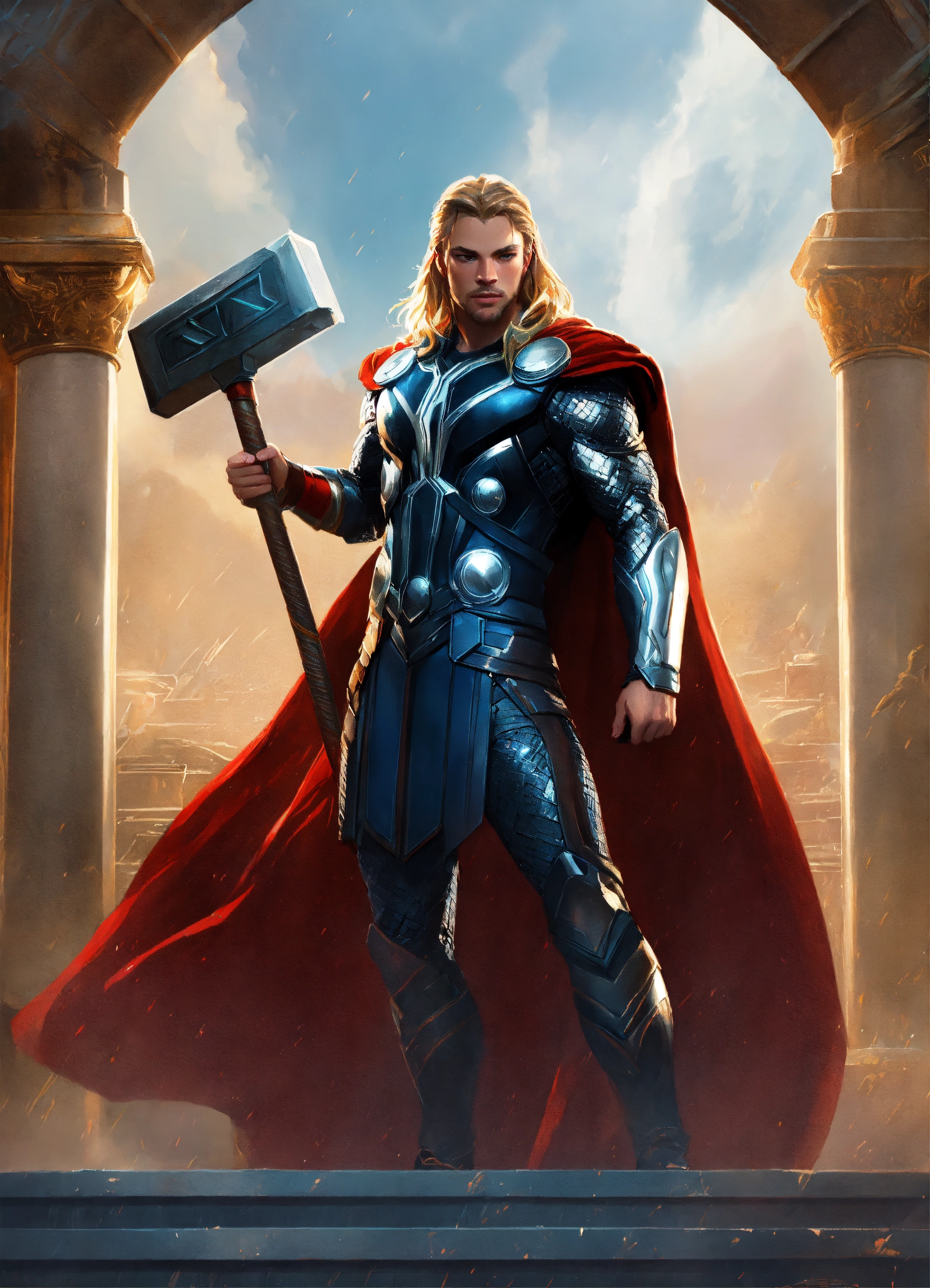 Lexica - Generál Petr Pavel as thor, realistic portrait, symmetrical ...