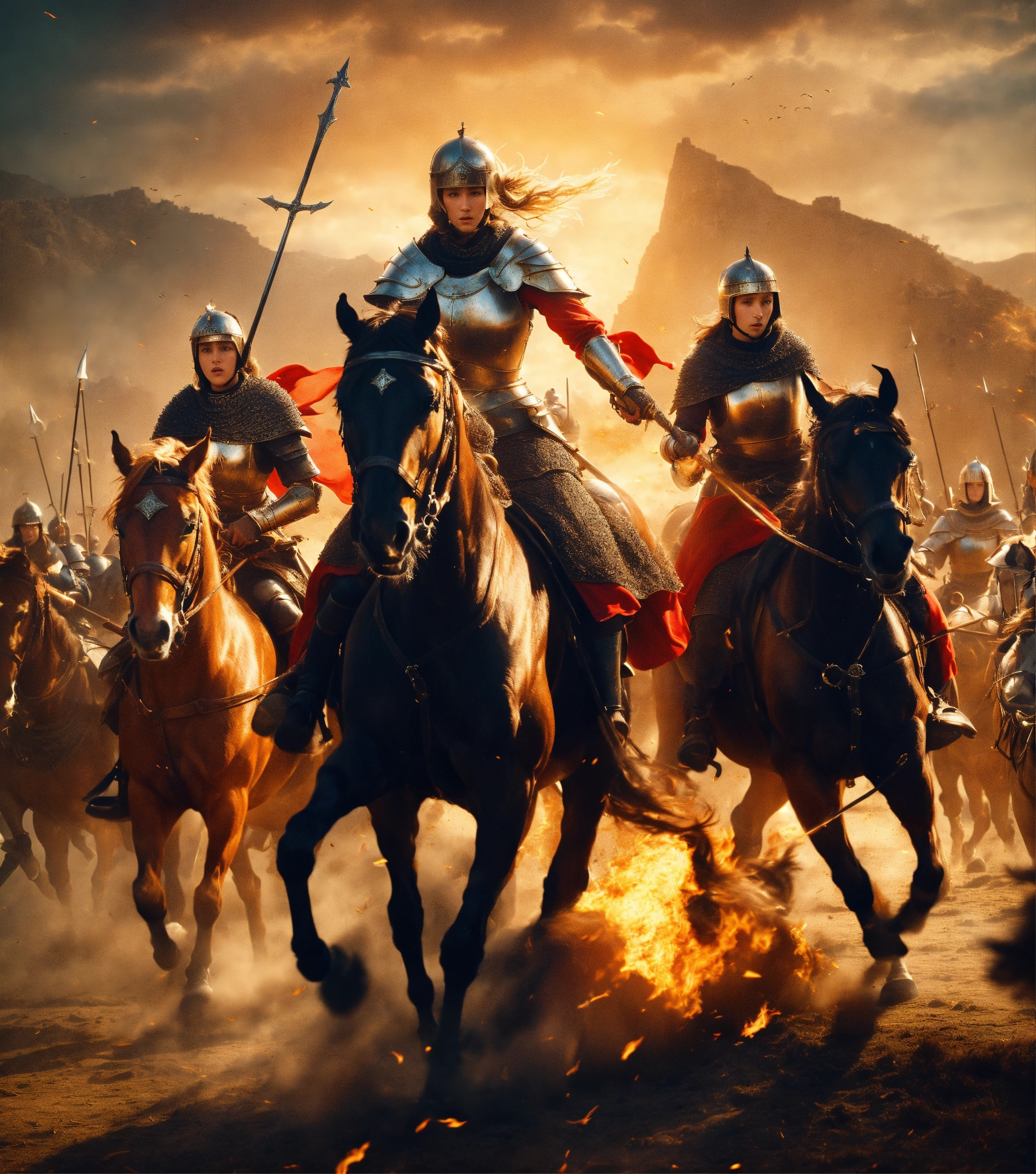 Lexica - An epic fantasy scene featuring two gorgeous and beautiful ...