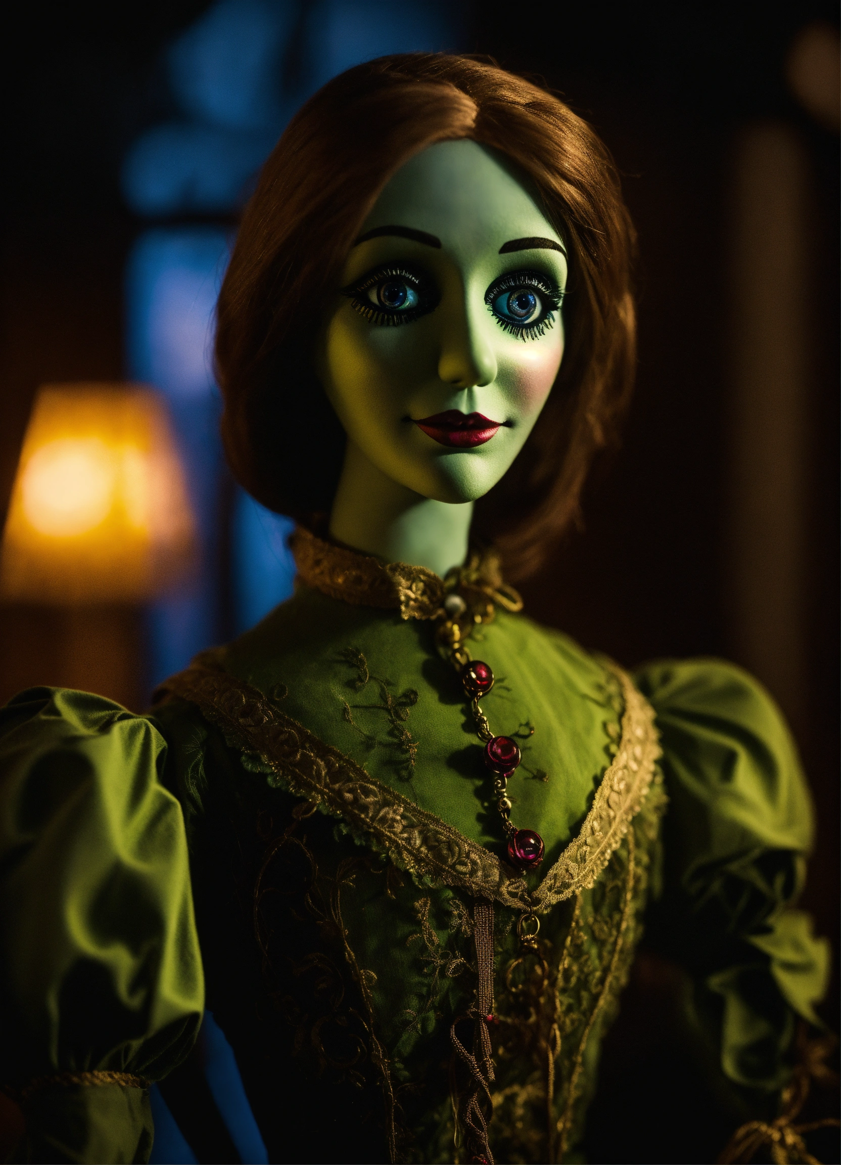 Lexica - The realistic-looking puppet of a lovely damsel is used as a ...