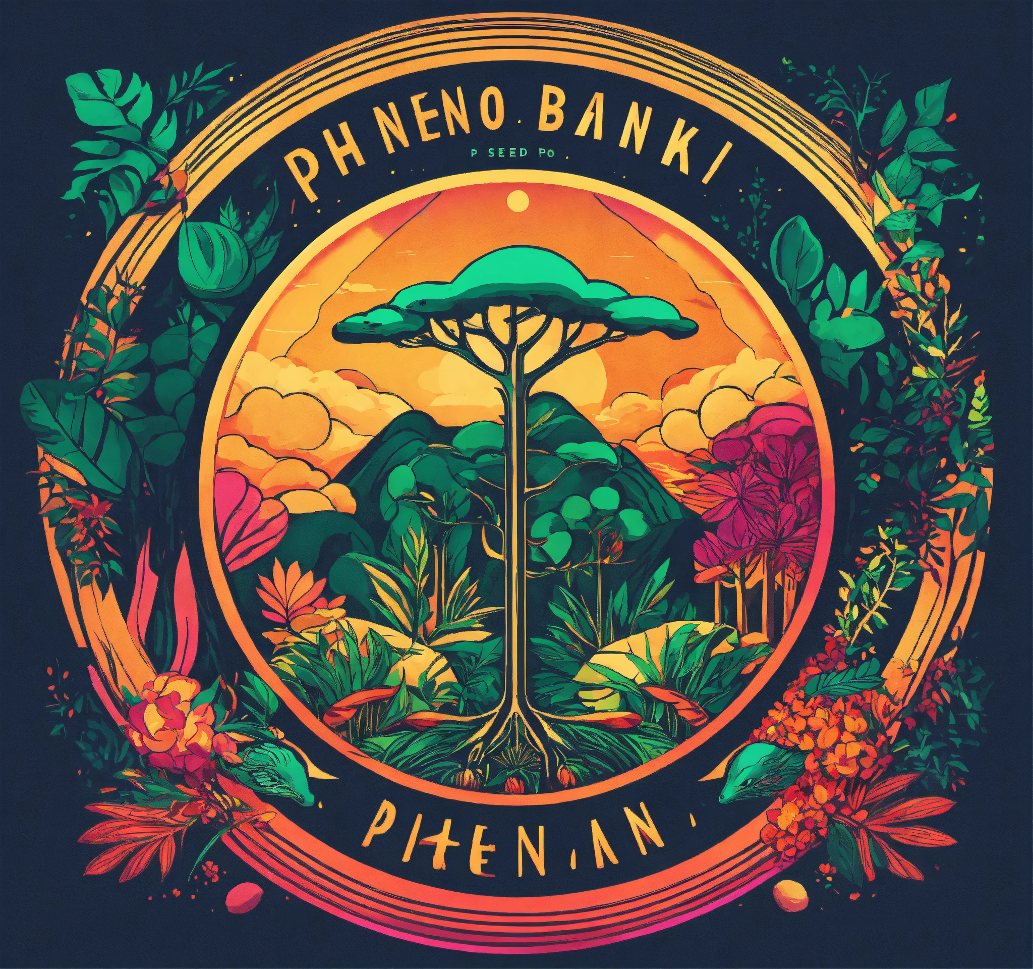 Lexica - Logo of a seed store with the name PHENO BANK. Minimalist ...