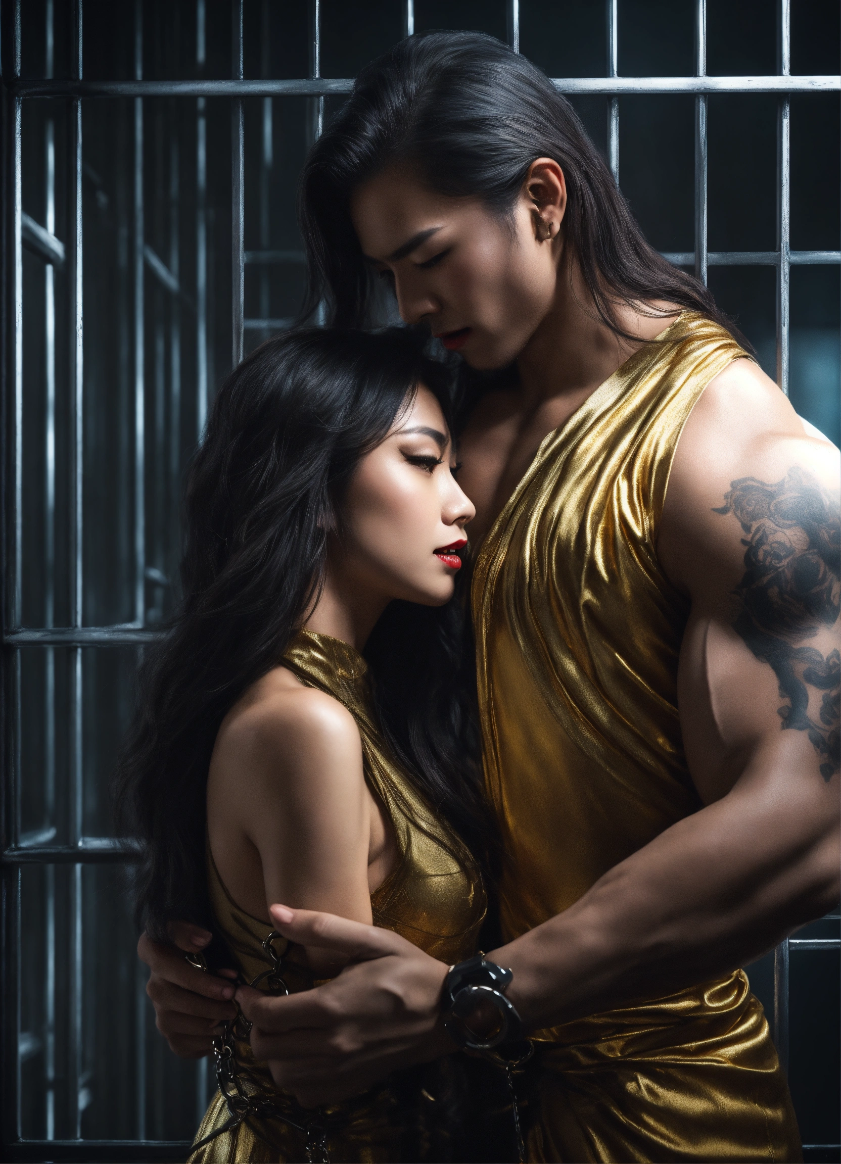 Lexica - A short hair big strong muscular male vampire, vampire with ...