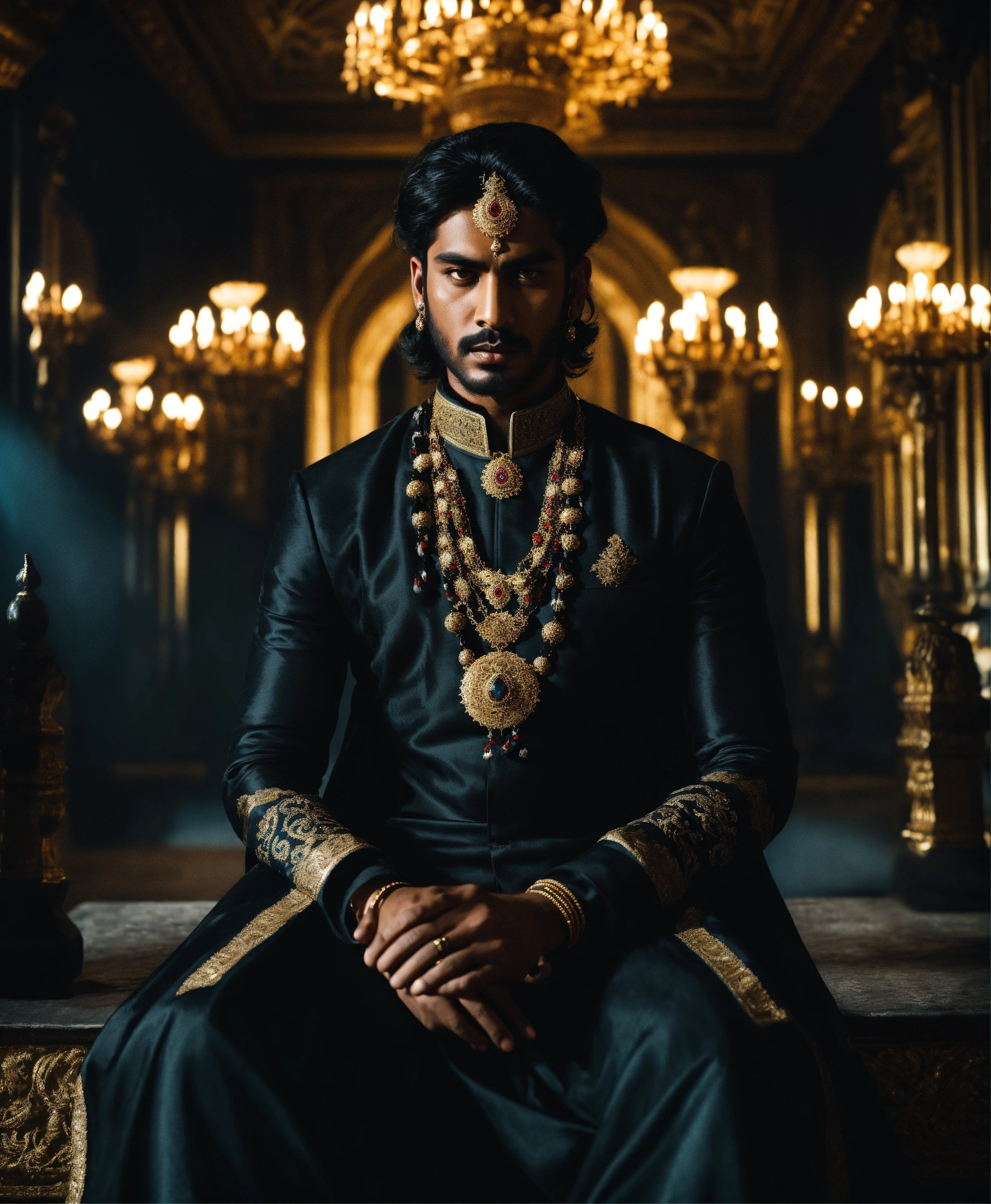 Lexica - Dark, mysterious and dramatic portrait of a young handsome ...