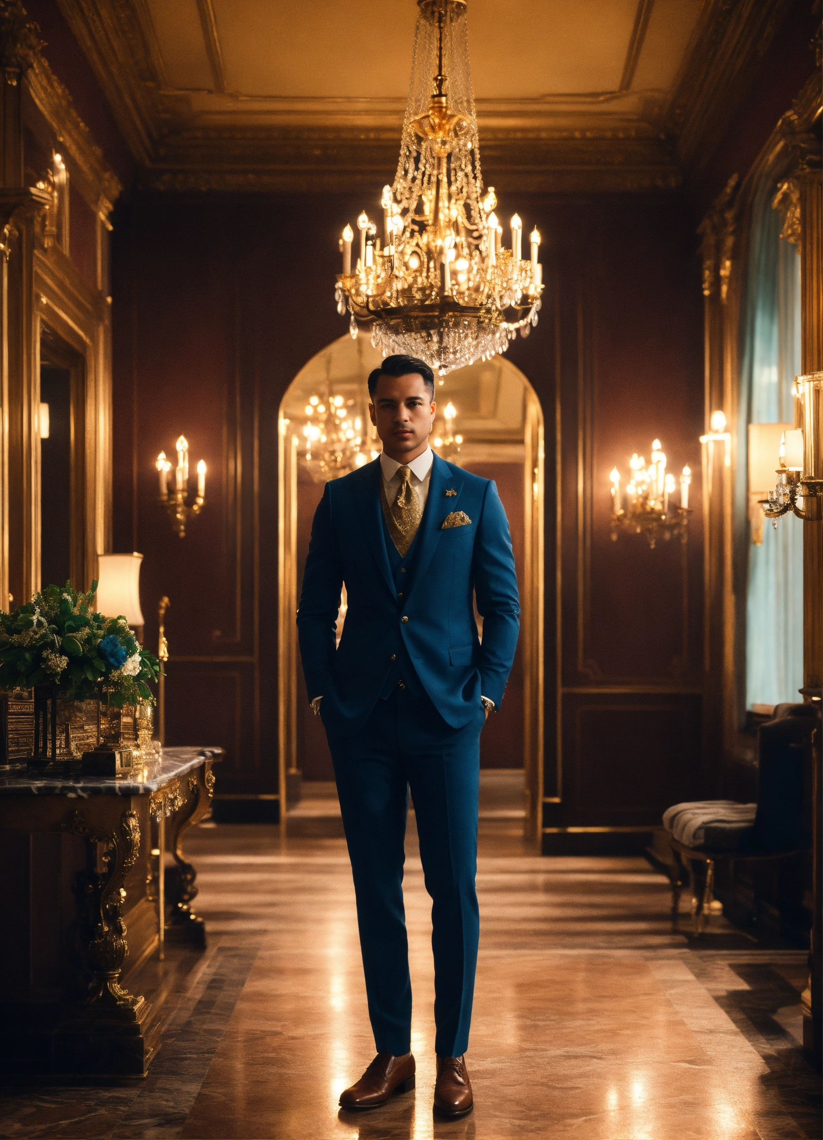 Lexica - "A well-dressed individual in a tailored suit, standing ...