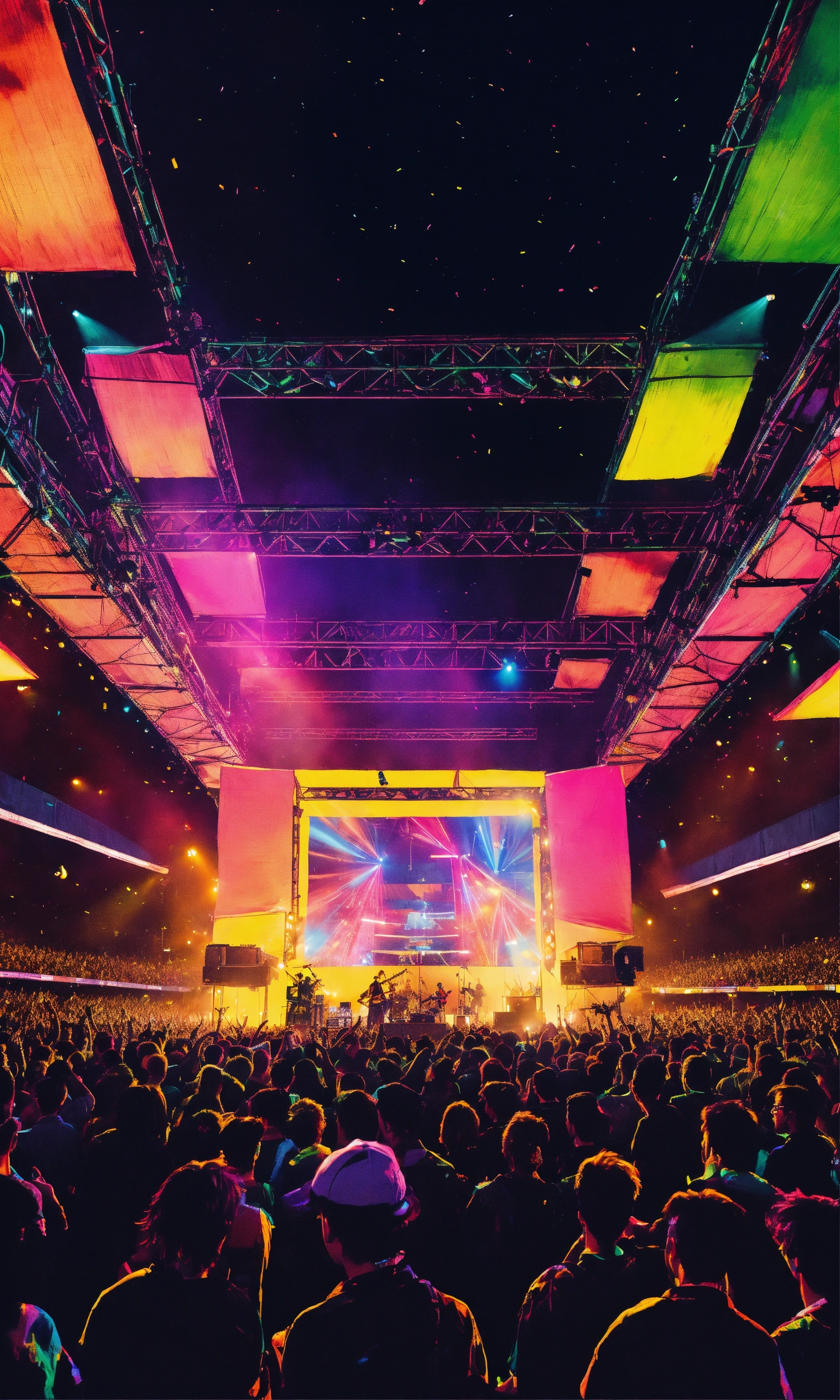 Lexica Massive Concert Lights Night Huge Party Big Crowd 90s