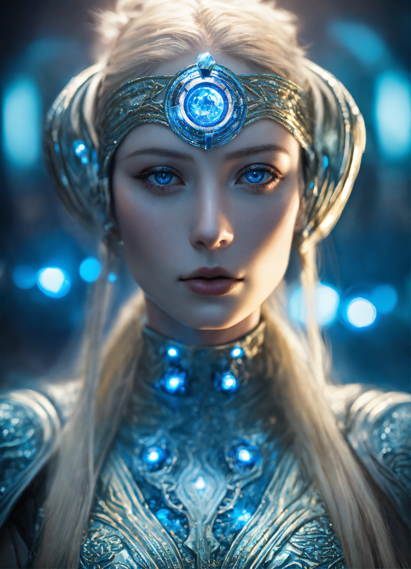 Lexica - Photo-realistic portrait of a Pleiadian Alien, characterized ...