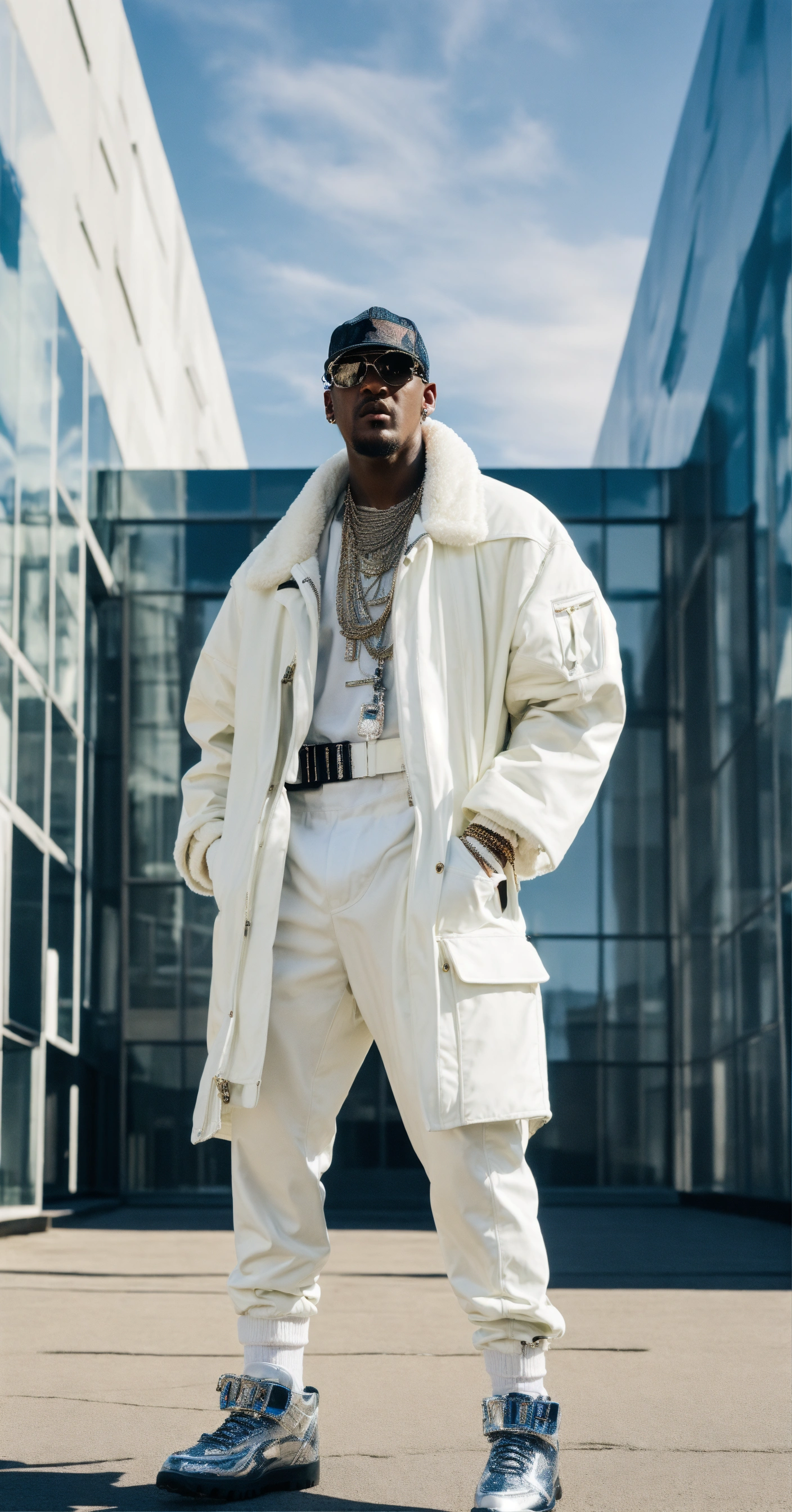 Lexica - Skepta, Ultra hd! editorial, white and chrome vintage, iso 400 ...