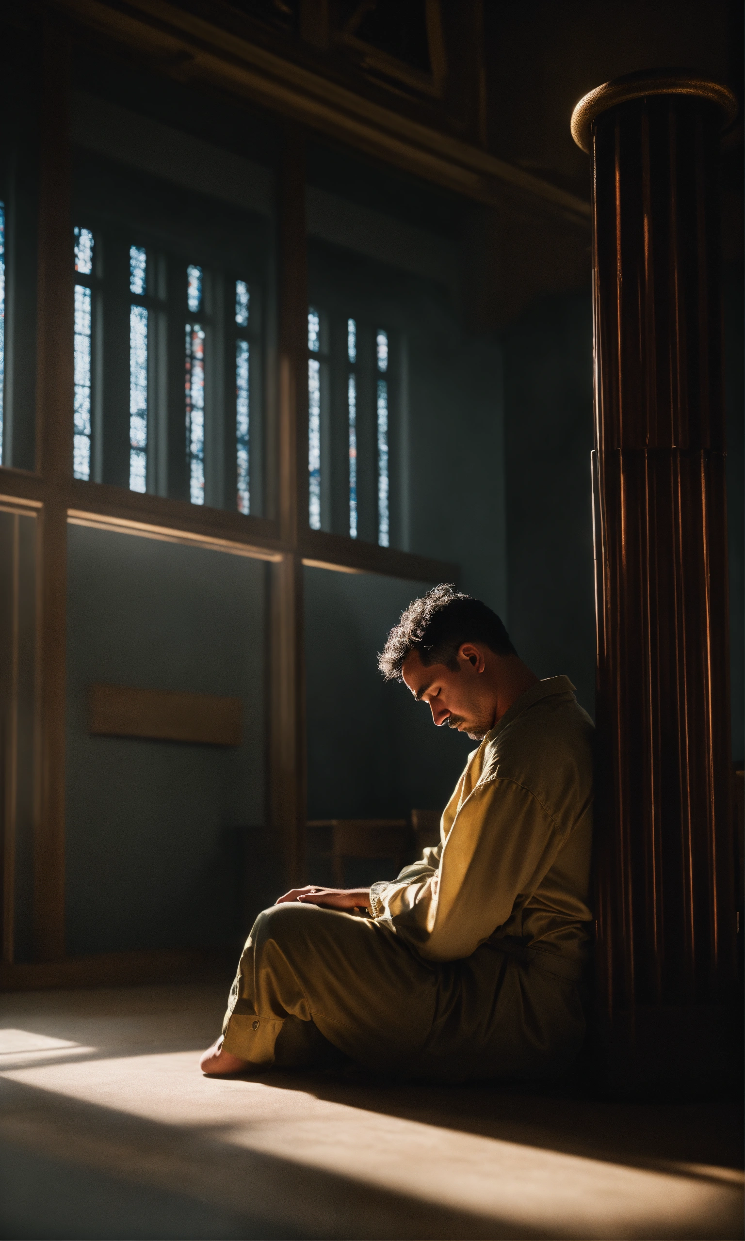 Lexica - A sad man getting a death sentence, close shot, surreal photo ...