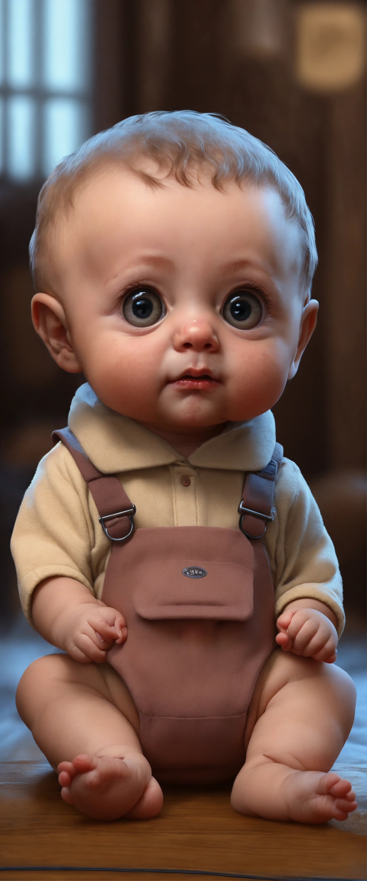 Lexica - Hannibal Lecter as a cute baby, cartoon effect, very big eyes ...