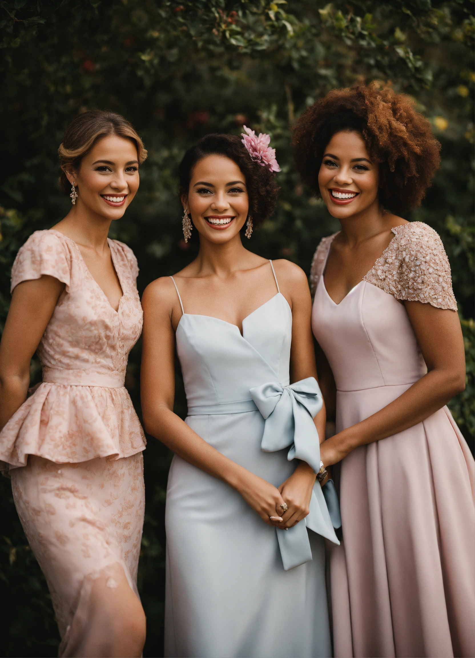 Lexica - Portait of a group of elegant, joyful ladies smiling