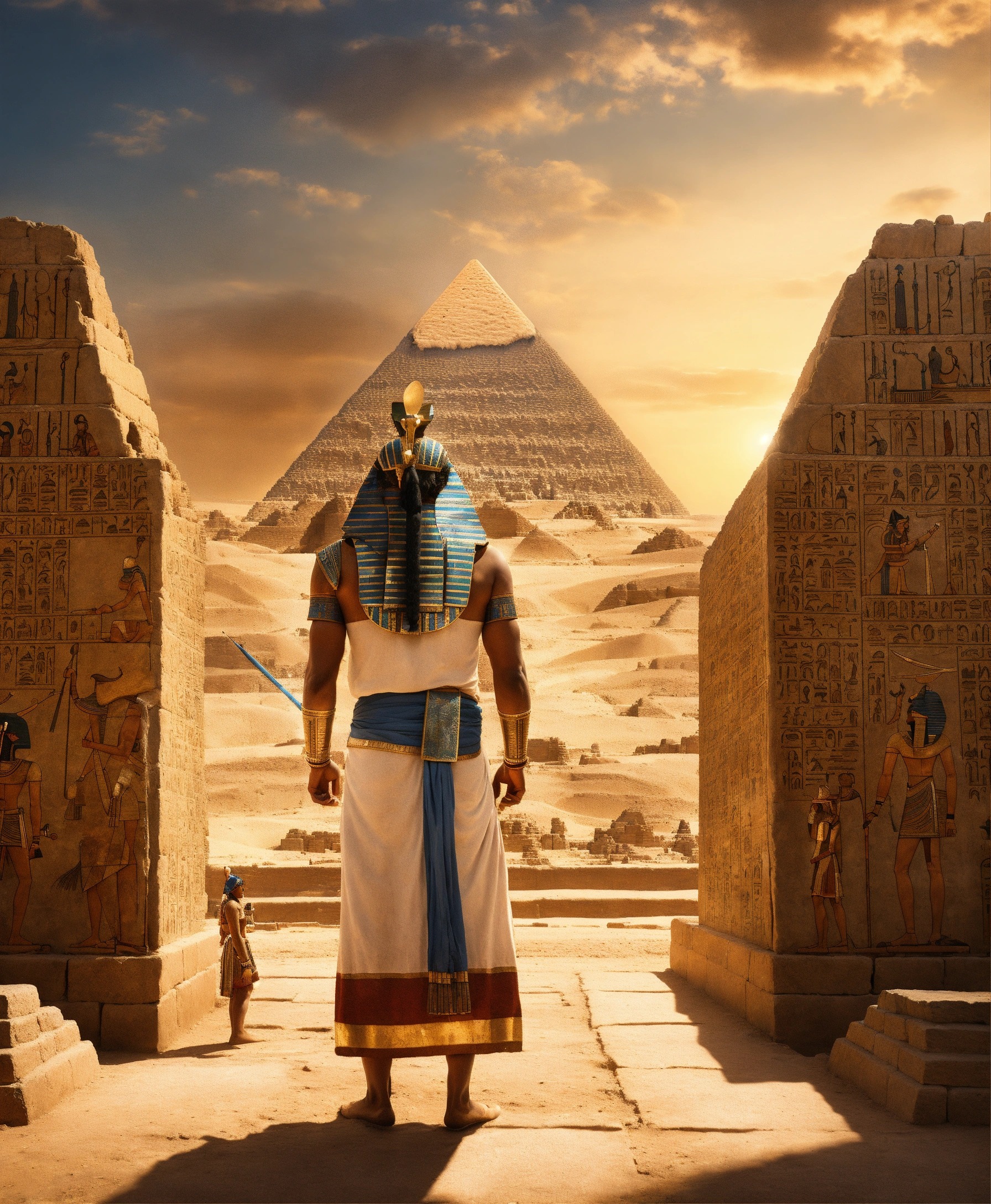 Lexica - An epic fantasy scene outdoor in ancient Egypt featuring the ...