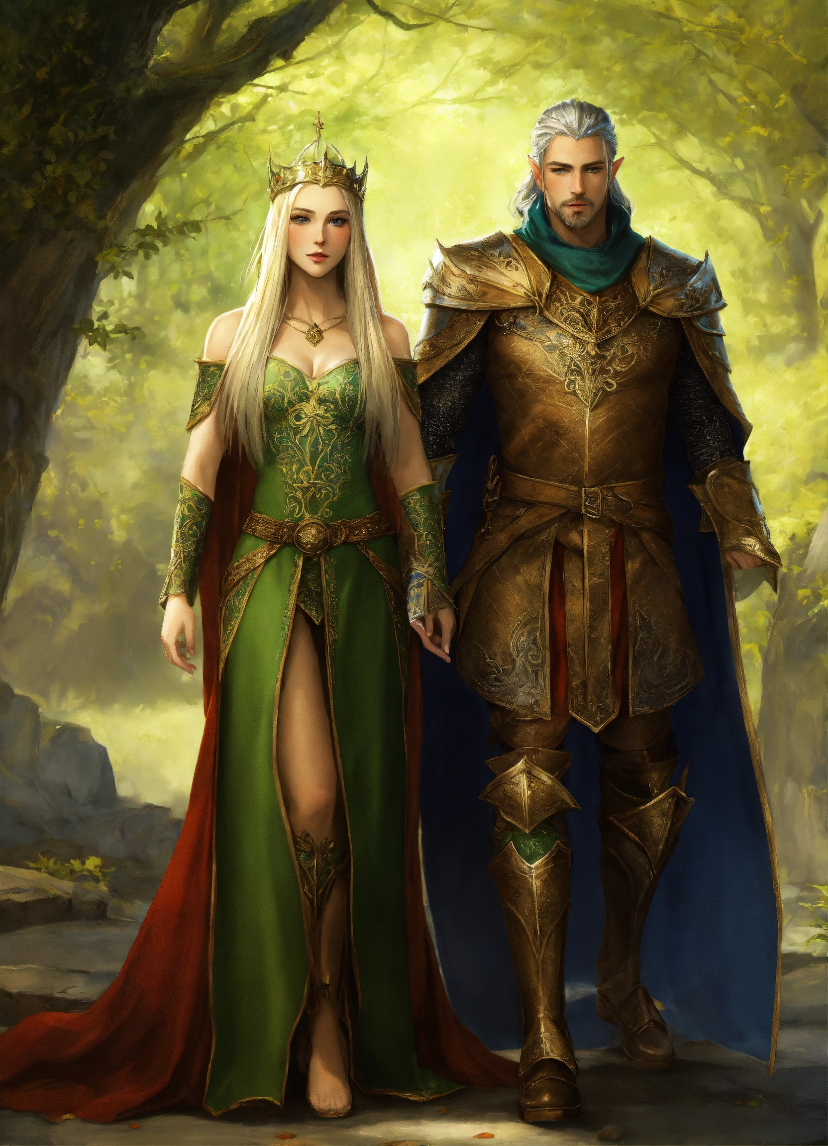 Lexica - Elven King and Queen, Medieval fantasy.
