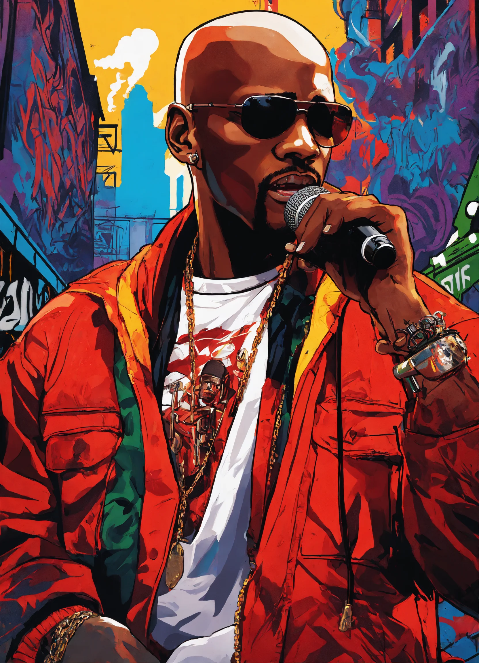 Lexica - Earl Simmons, known professionally as DMX, signing rap into a ...