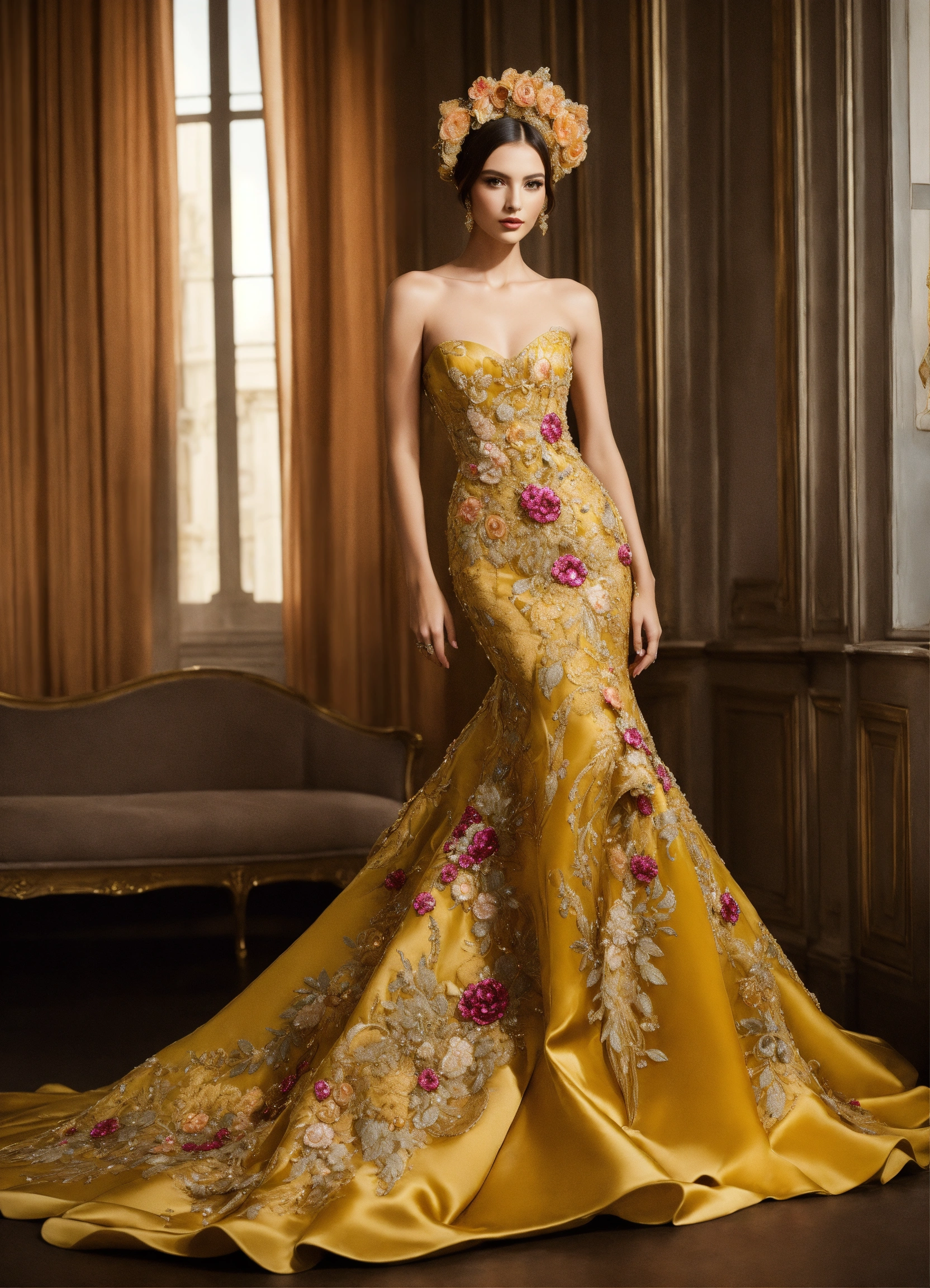 Lexica - Generate the finest haute couture dresses with Italian ...