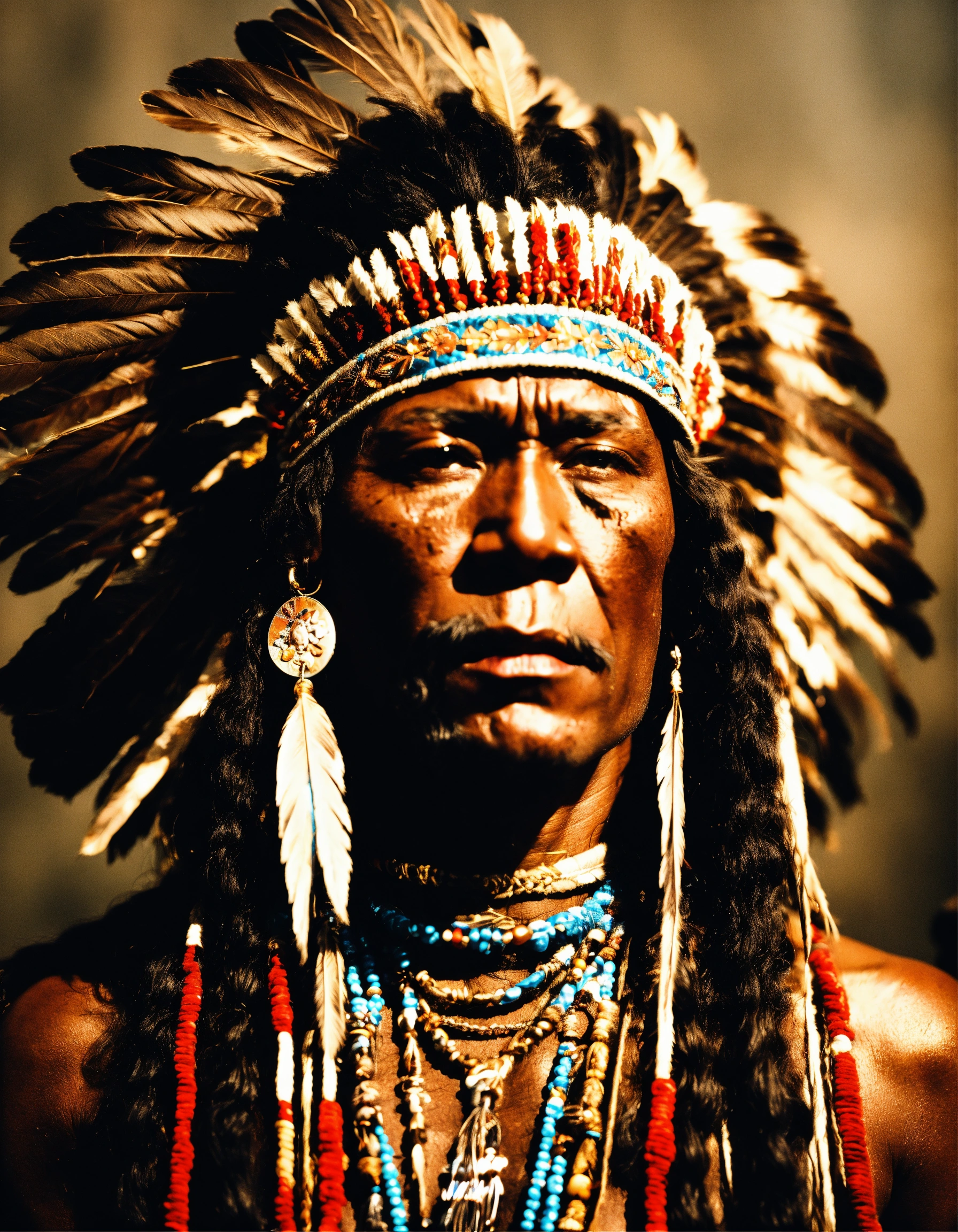 Lexica - A black native american chief