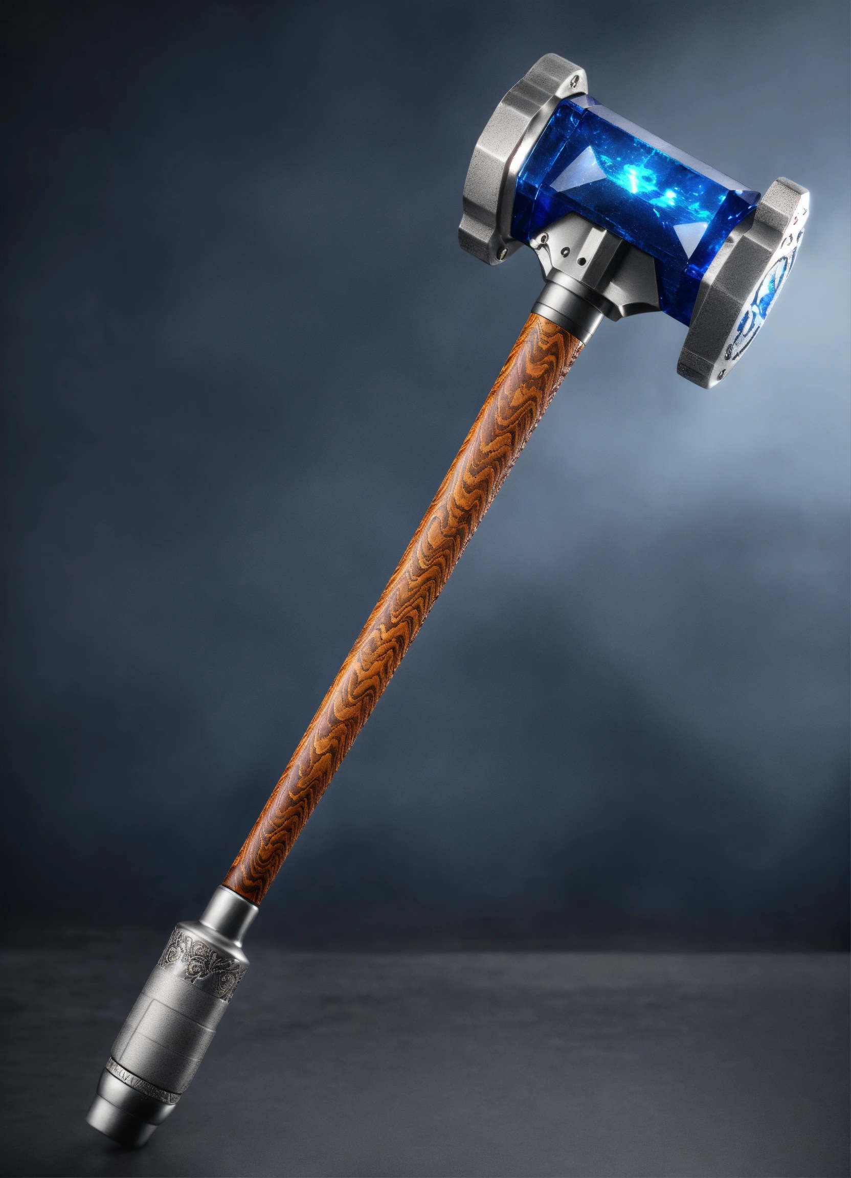 Lexica - Lightning sledgehammer , Weapon , sapphire and Silver , extra ...