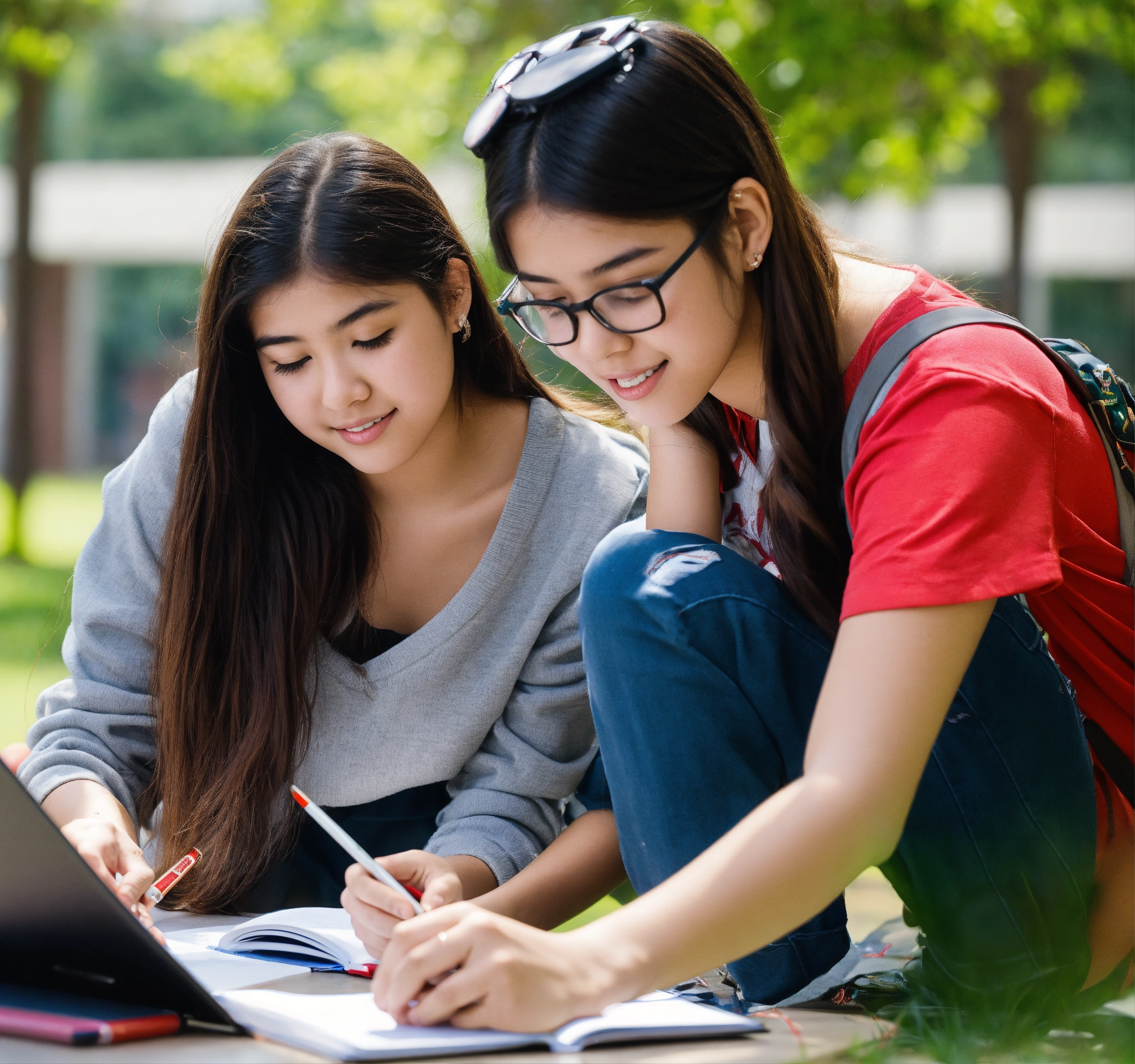 Lexica - Students learning in campus
