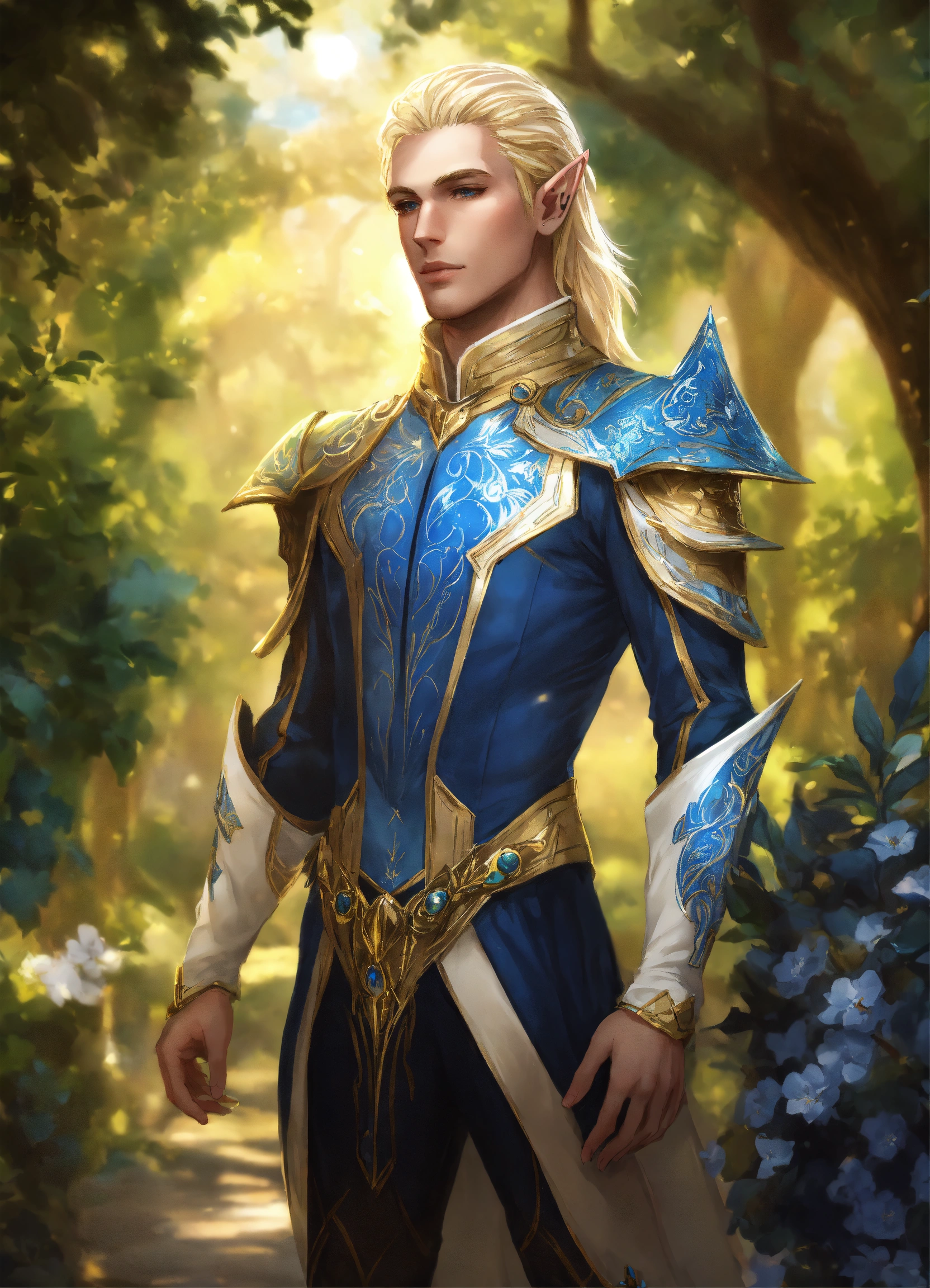 Lexica - Fully body drawing of an elf, royalty, sci fi, cybernetic ...