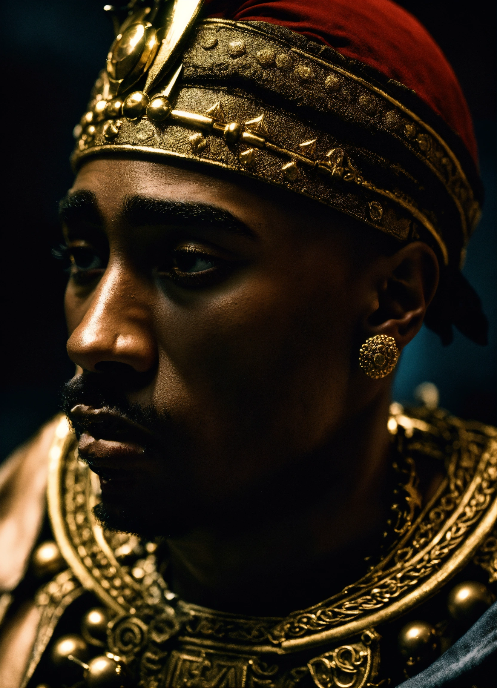 Lexica - Tupac Shakur as Julius Caesar, intricate, sharp focus, fantasy ...