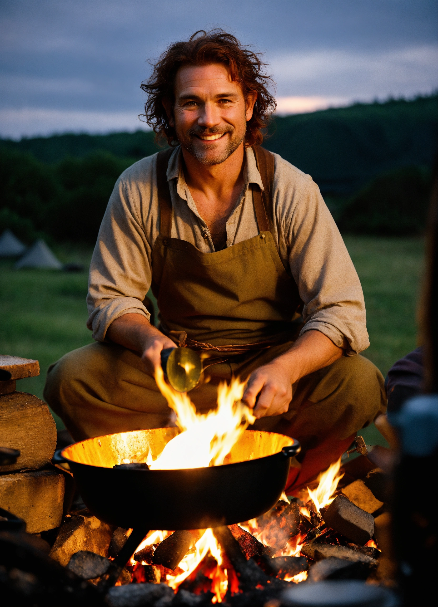 Lexica - A photographic full body image of a thin and wiry male hobbit ...