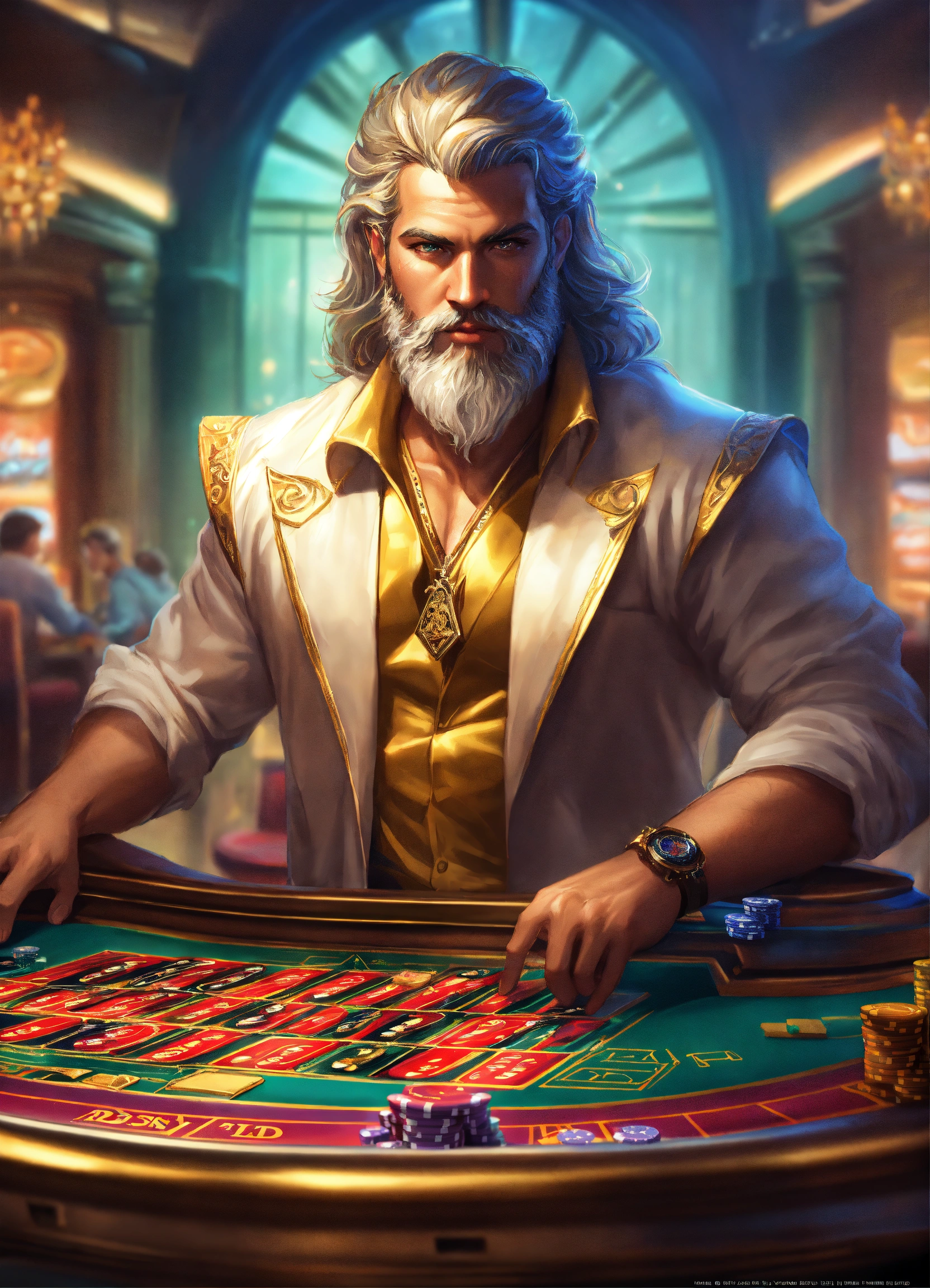 Lexica - Ultra realistic illustration of casino zeus appearance fantasy ...