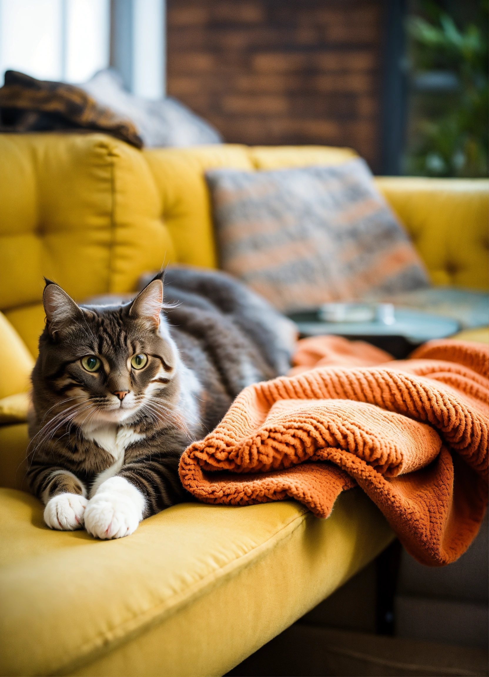 Lexica - SOFA Lumpy BLANKET IN FRONT OF THE SOFA SMALL TABLE ON THE ...