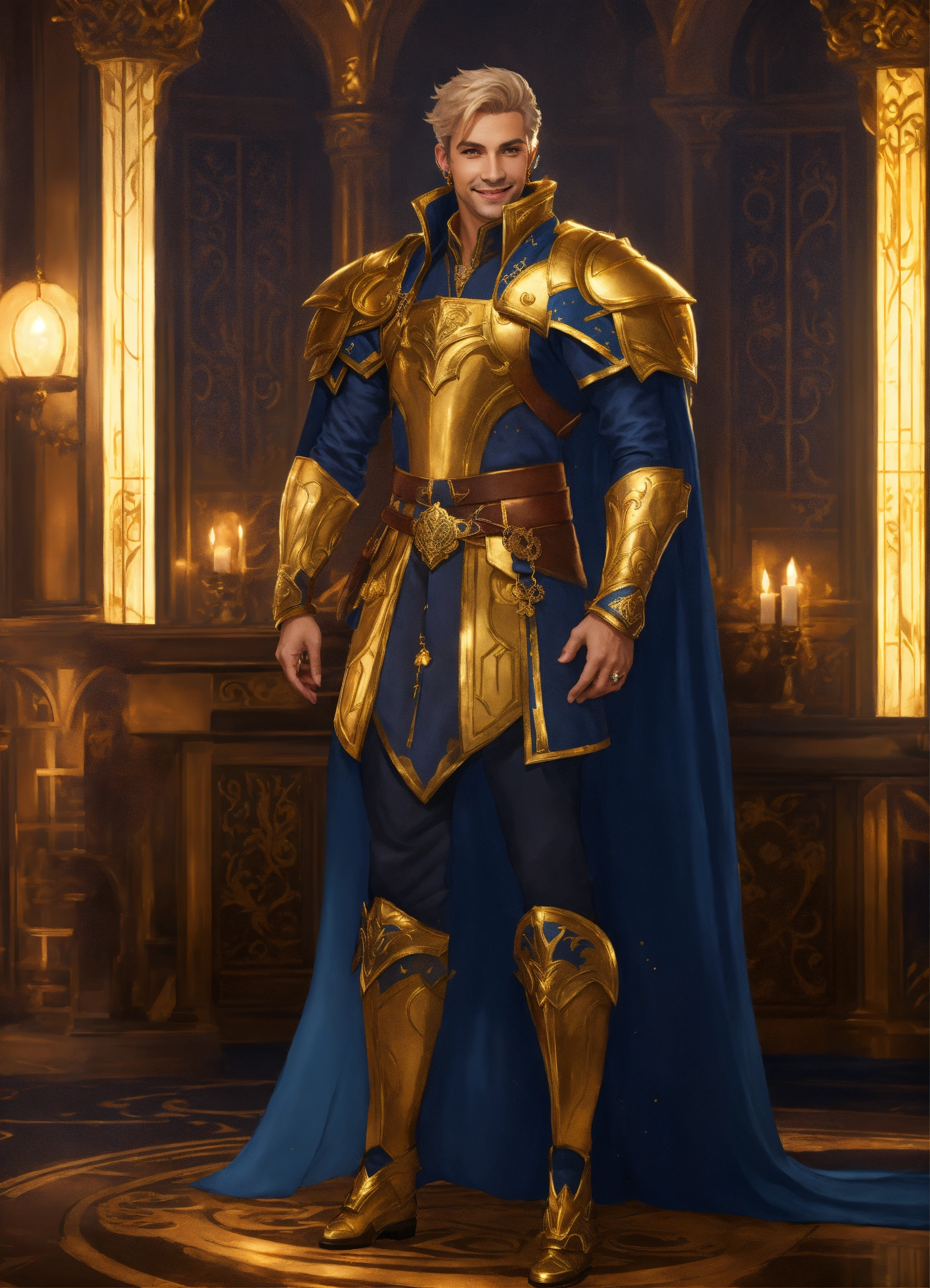 Lexica - Male aisimar full body portrait, pathfinder style, class ...