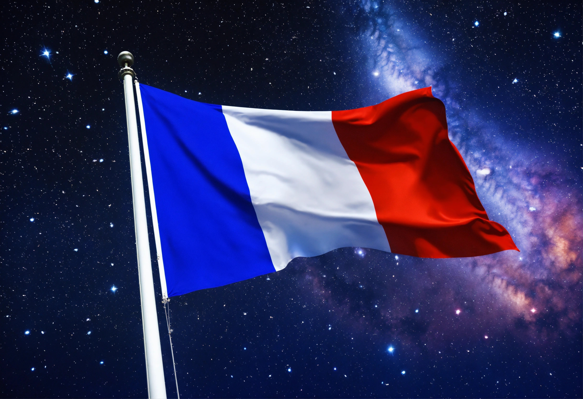 Lexica - Image of a flag of France flying horizontally in the air with ...
