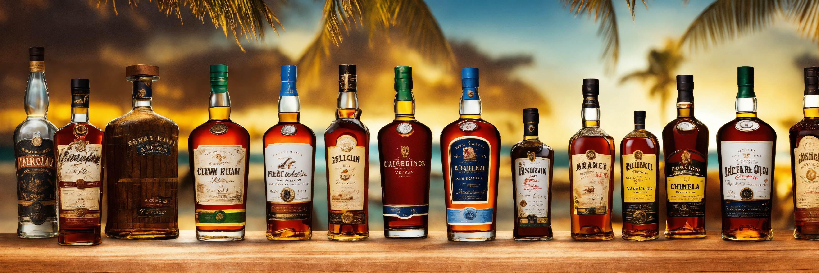 Lexica - Rum collection bottles