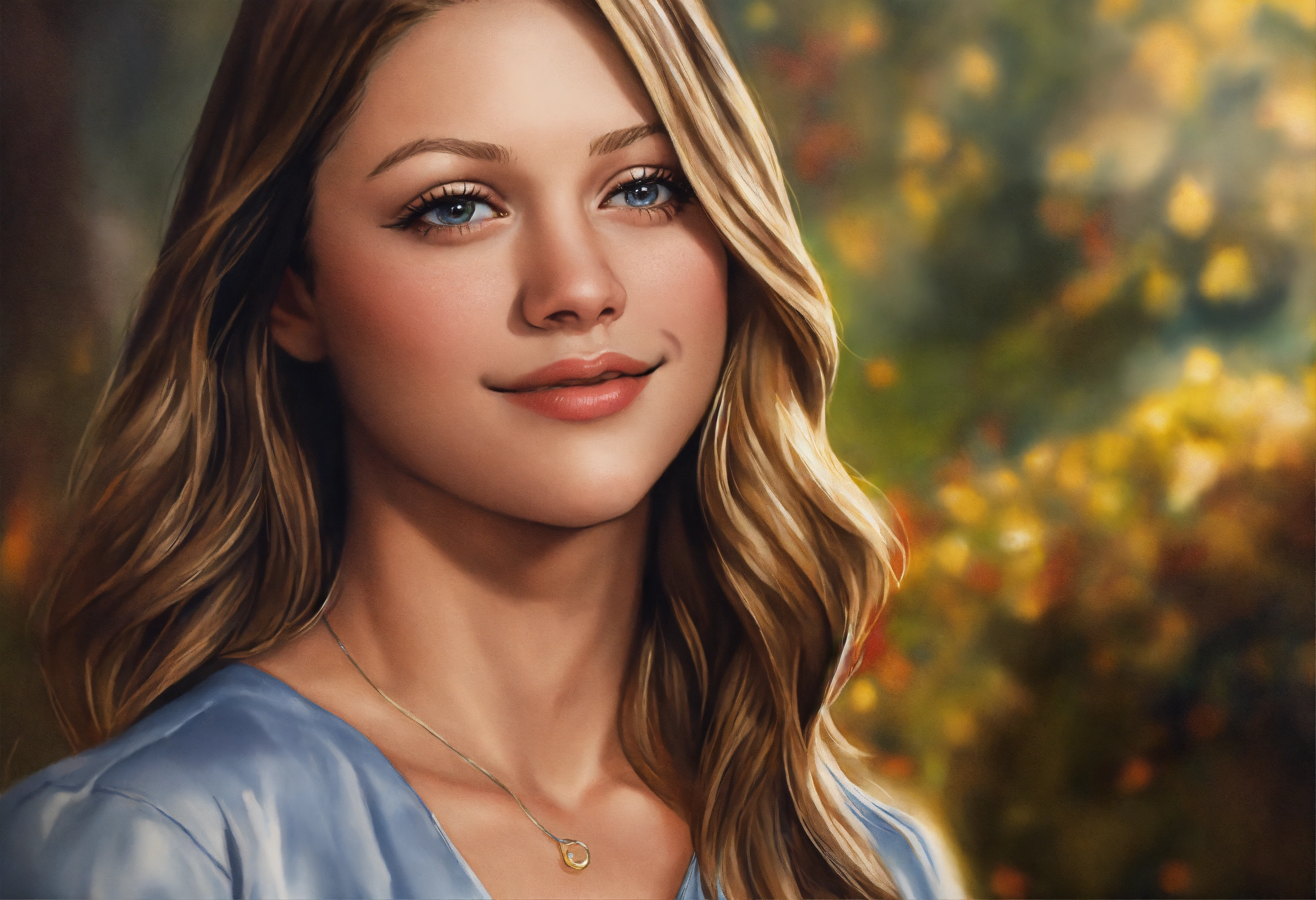Lexica - Realistic detailed portrait Melissa Benoist