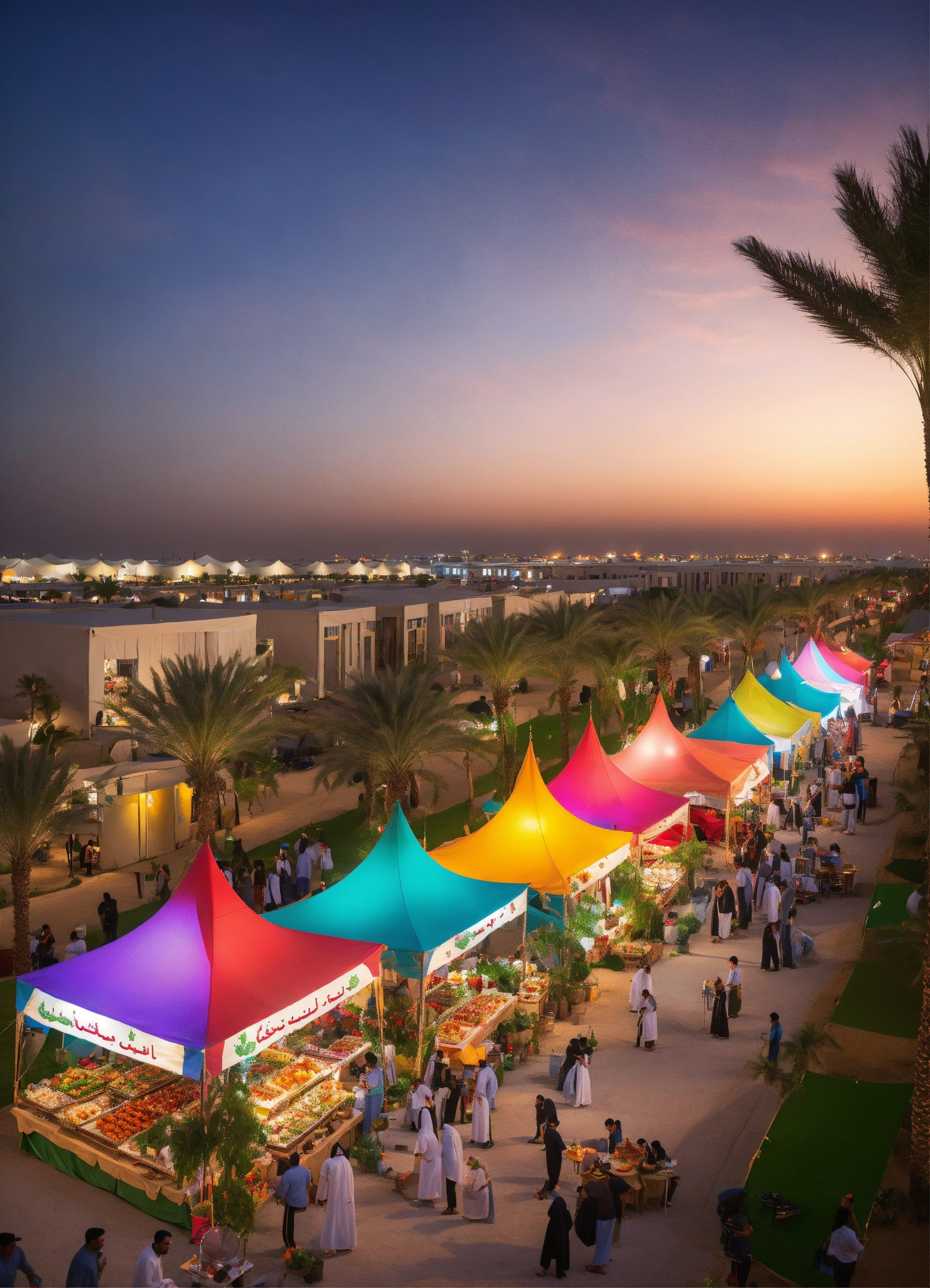 Lexica - "Visualize the 'Taste of Bahrain' Food Festival adorned with ...