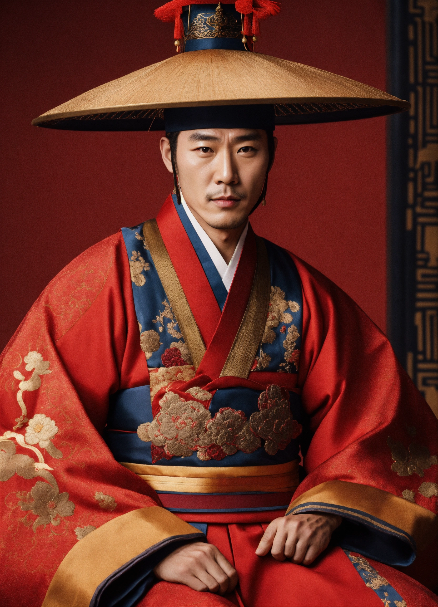 Lexica - The king of Joseon wears traditional Korean clothes and a ...